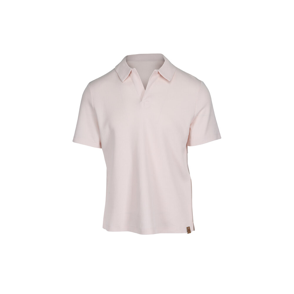 Jacob Cohen - Pink Johnny Collar Polo | Mitchell Stores