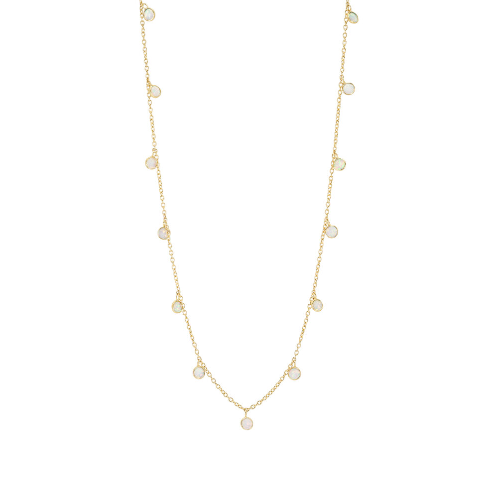 Cristina V. - Opal Circle Dangle Necklace | Mitchell Stores