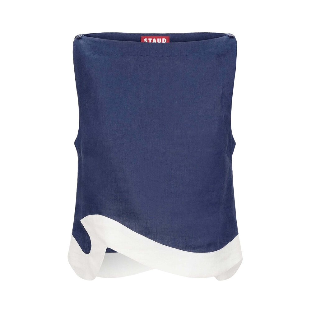 Staud - Navy and White Raphael Top | Mitchell Stores