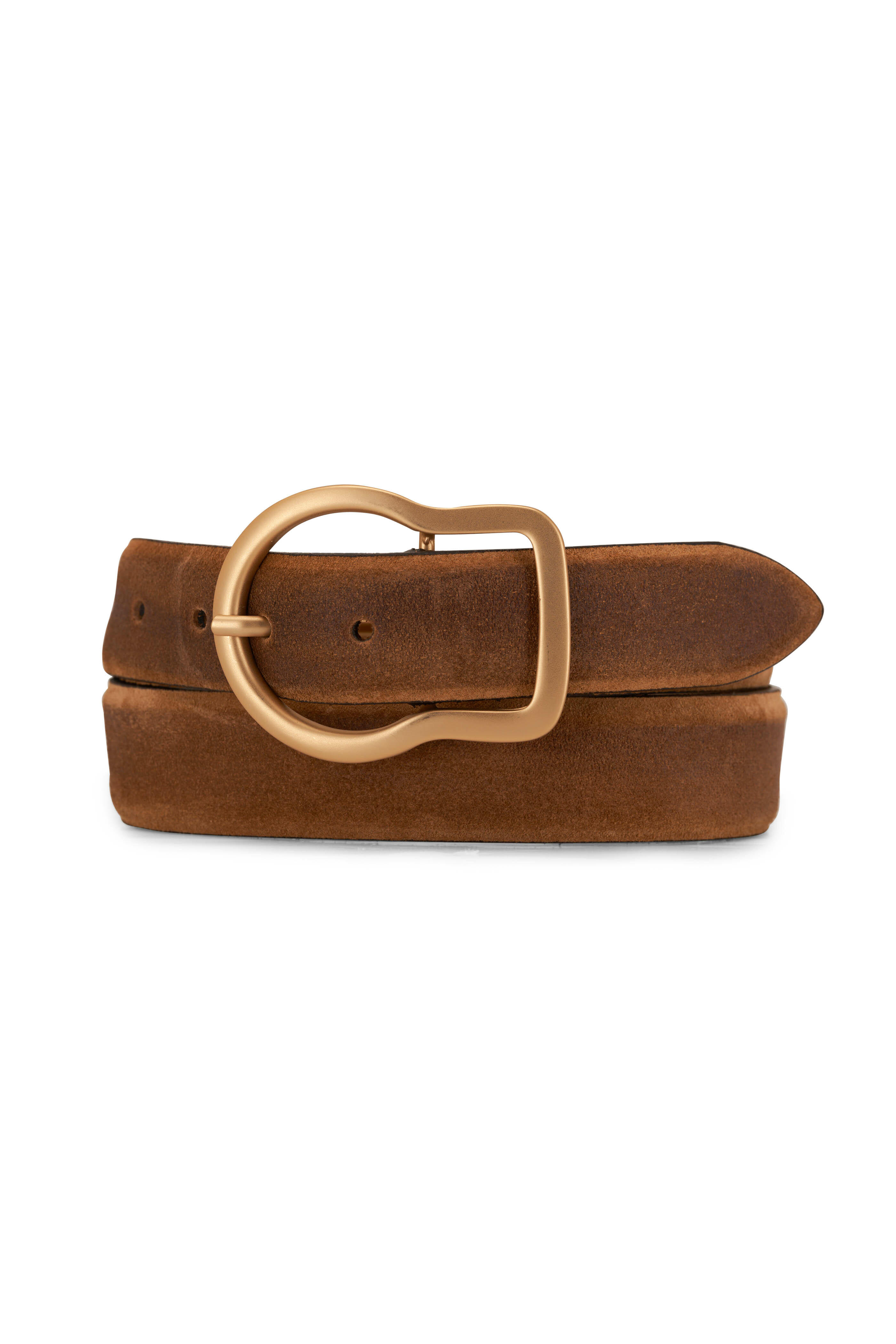 Dorothee Schumacher - Camel Waxed Suede Statement Belt