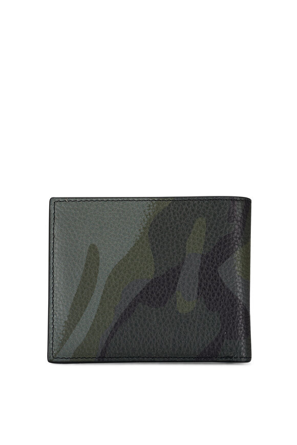 Tom Ford - Green Camo Leather Bi-Fold Wallet | Mitchell Stores