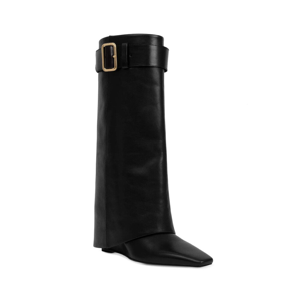 Simkhai - Freyja Foldover Boot in Black | Mitchell Stores