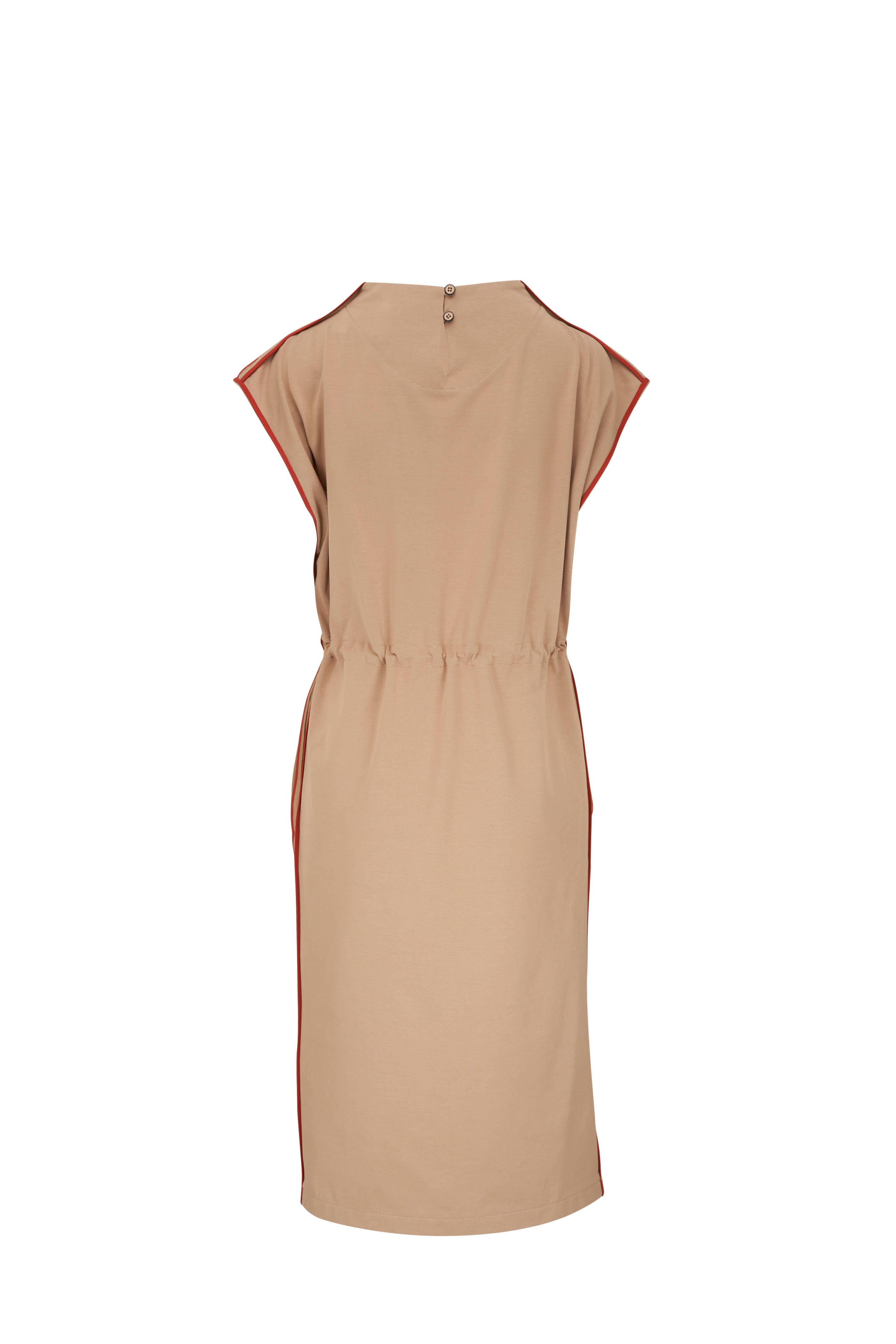 KZ_K Studio - Centralized Beachwood Cotton & Rib Knit Dress