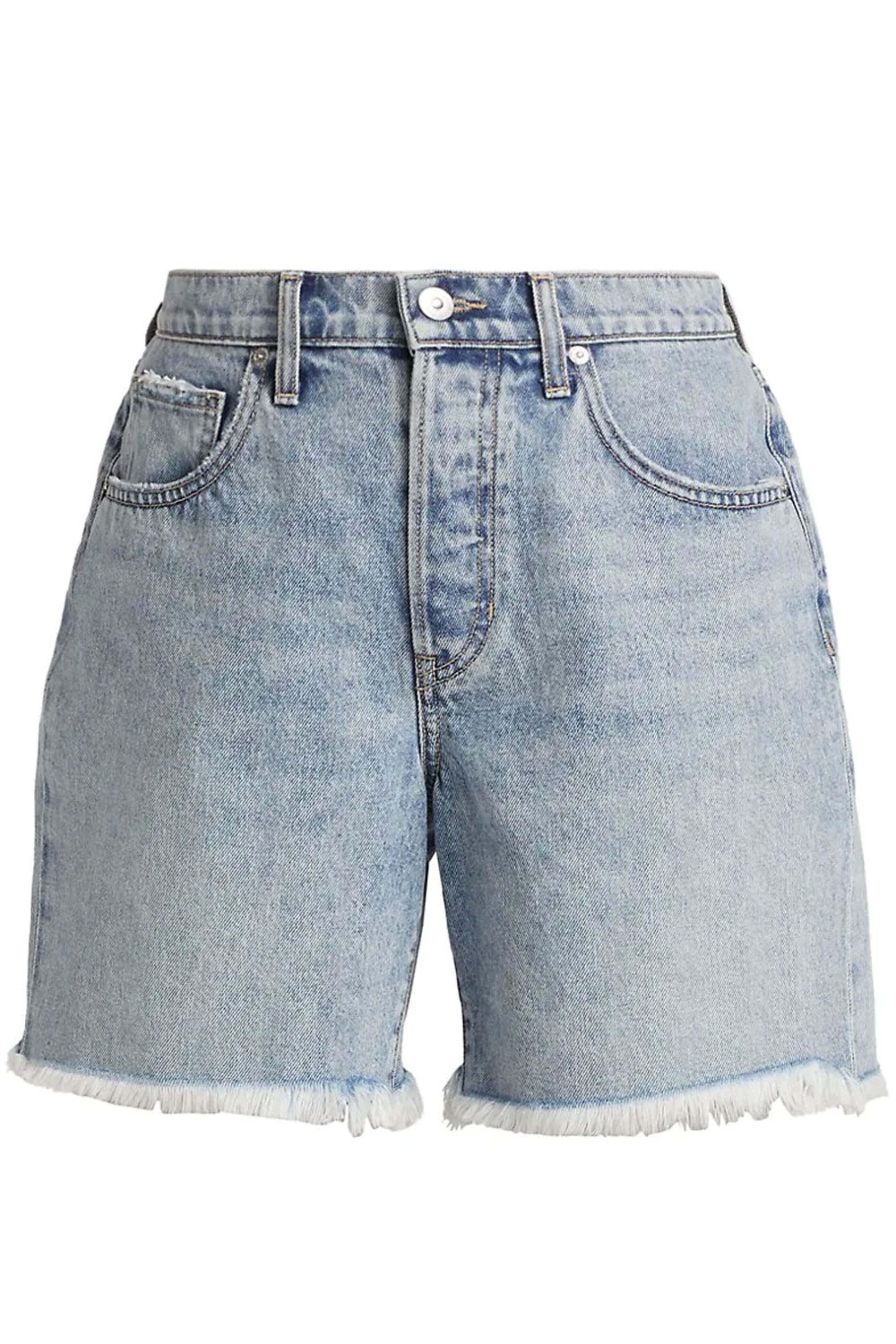 Veronica Beard - Shiloh Mid Denim Short in Pebble Stone