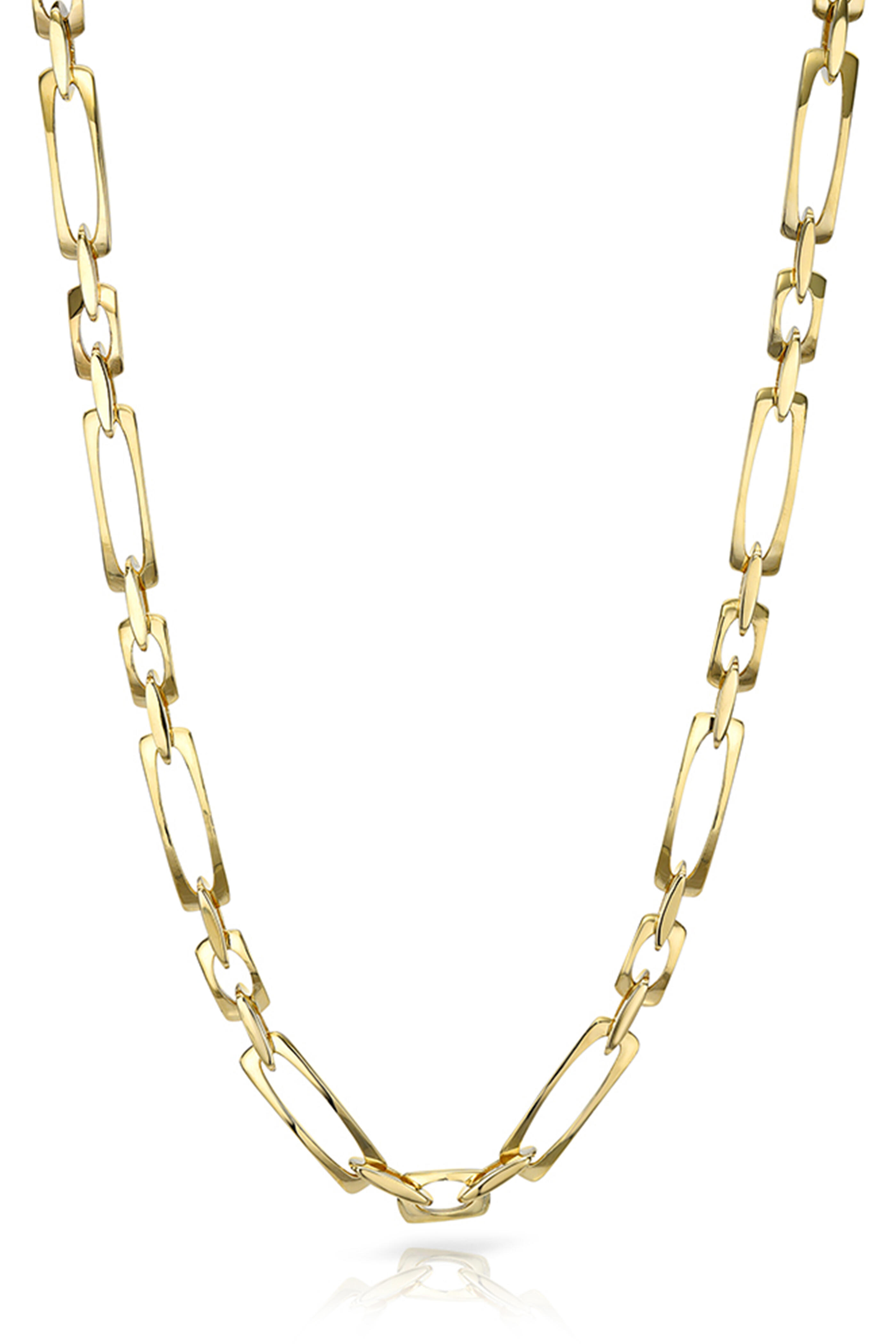Dru - Godfather Handmade Solid Gold Link Necklace