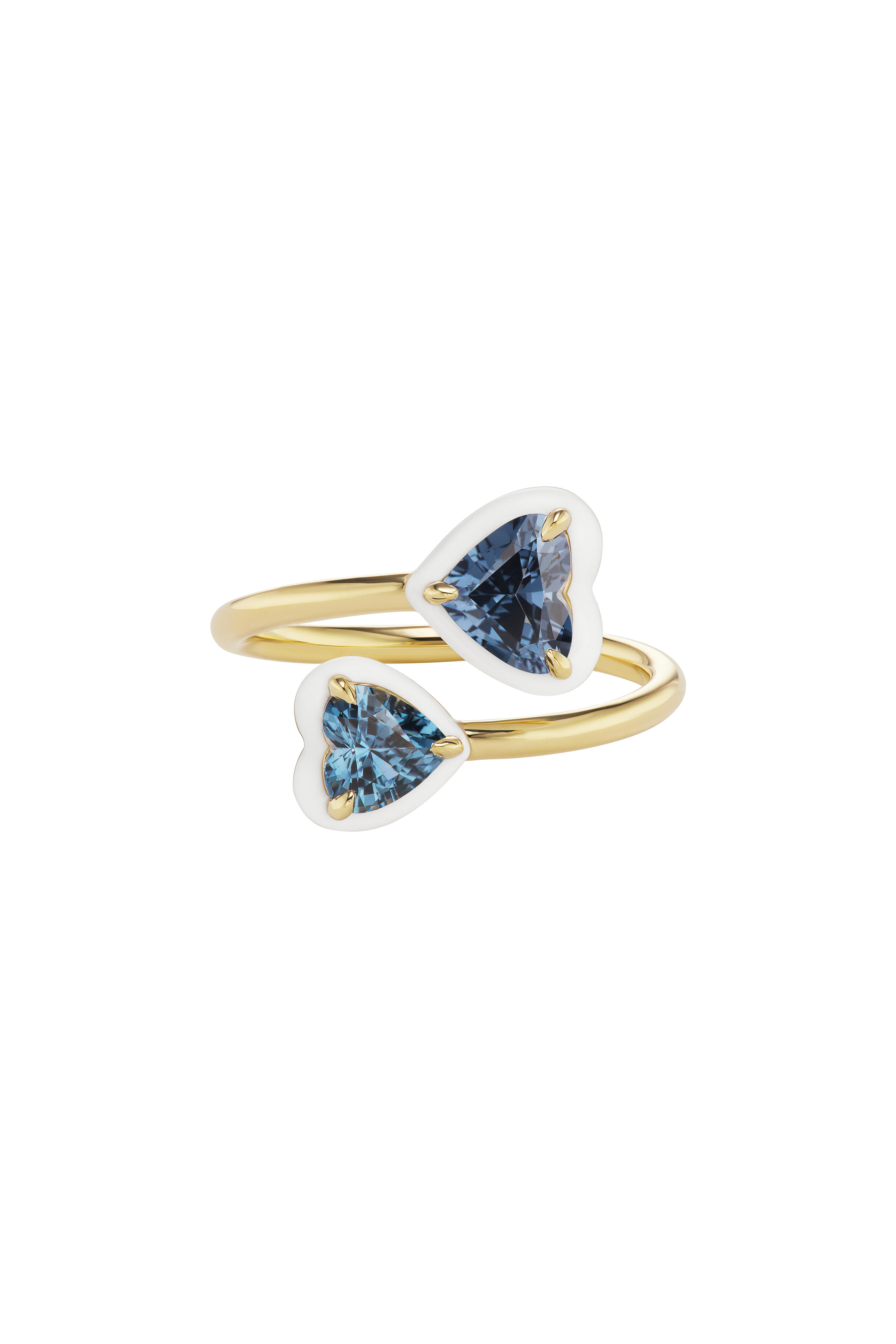 Emily P. Wheeler - Elsa London Blue Topaz & Enamel Ring