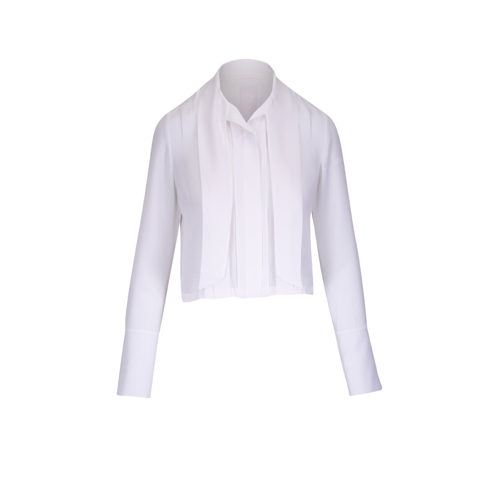 TWP - Bergman Ivory Silk Top | Mitchell Stores