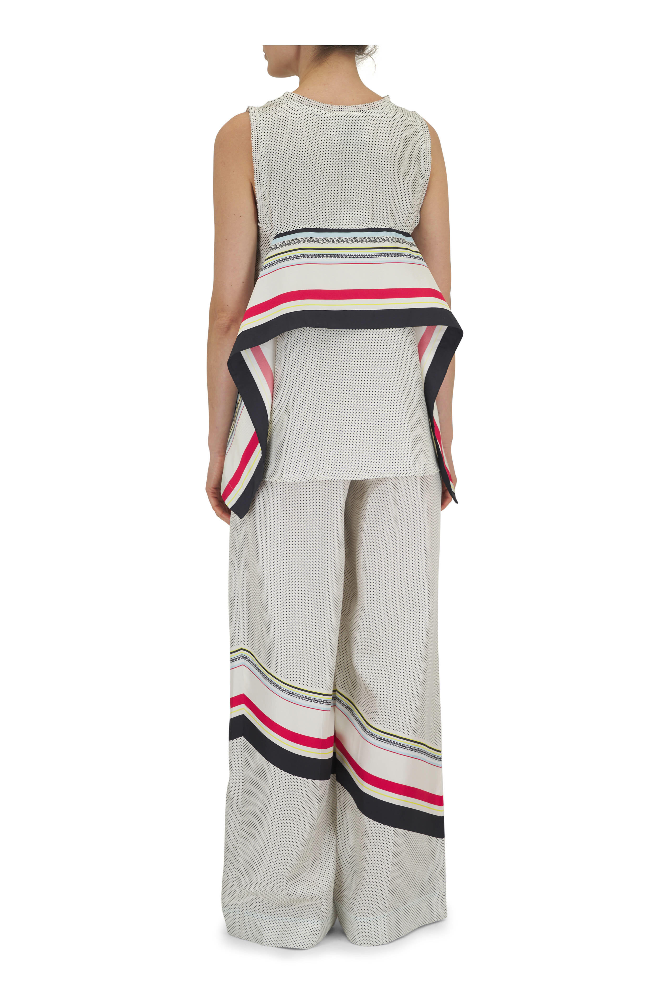 3.1 Phillip Lim - NY Liberty Ivory Multi Silk PJ Pant
