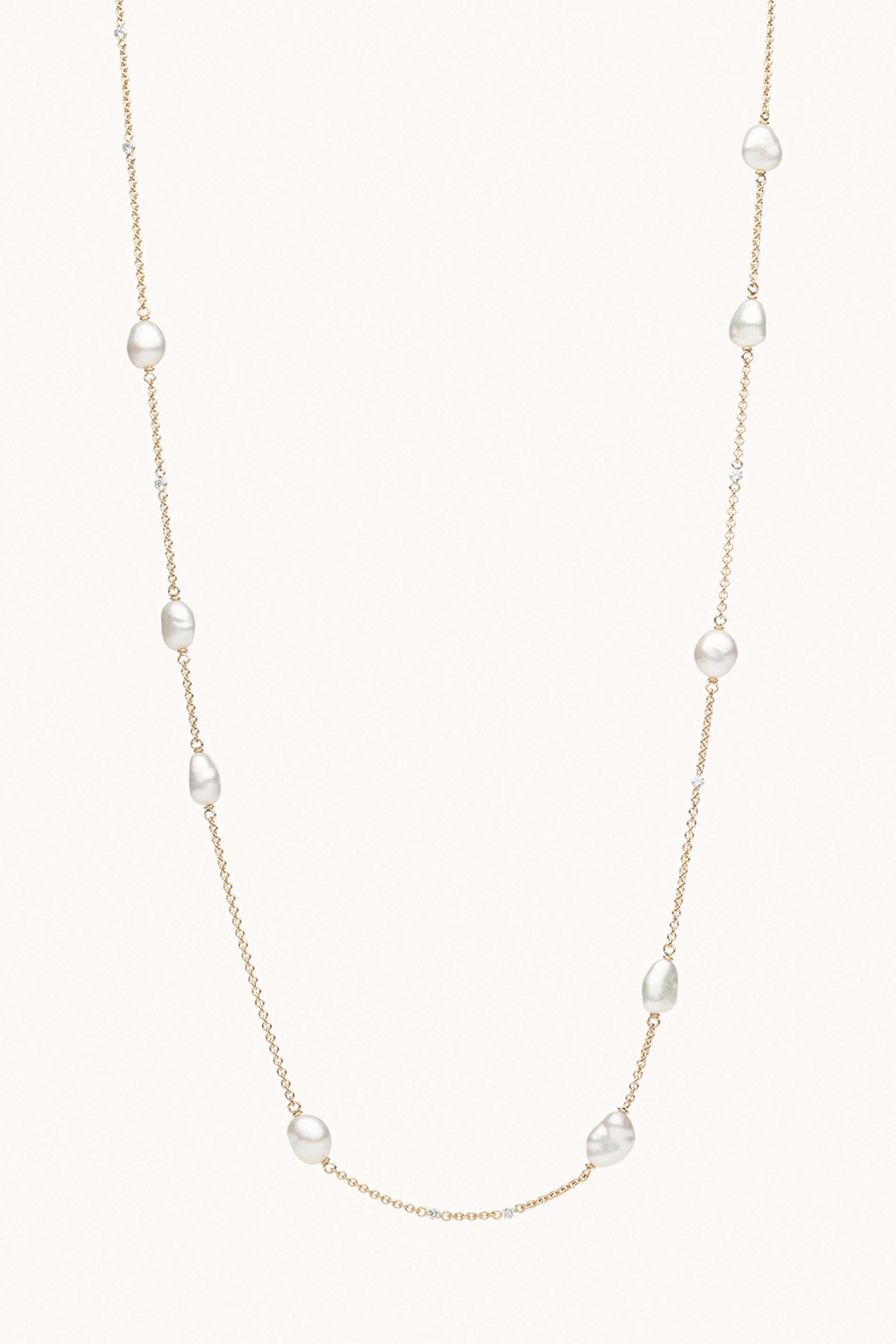 Paspaley - 18k Yellow Gold Pearl Rockpool Chain Necklace