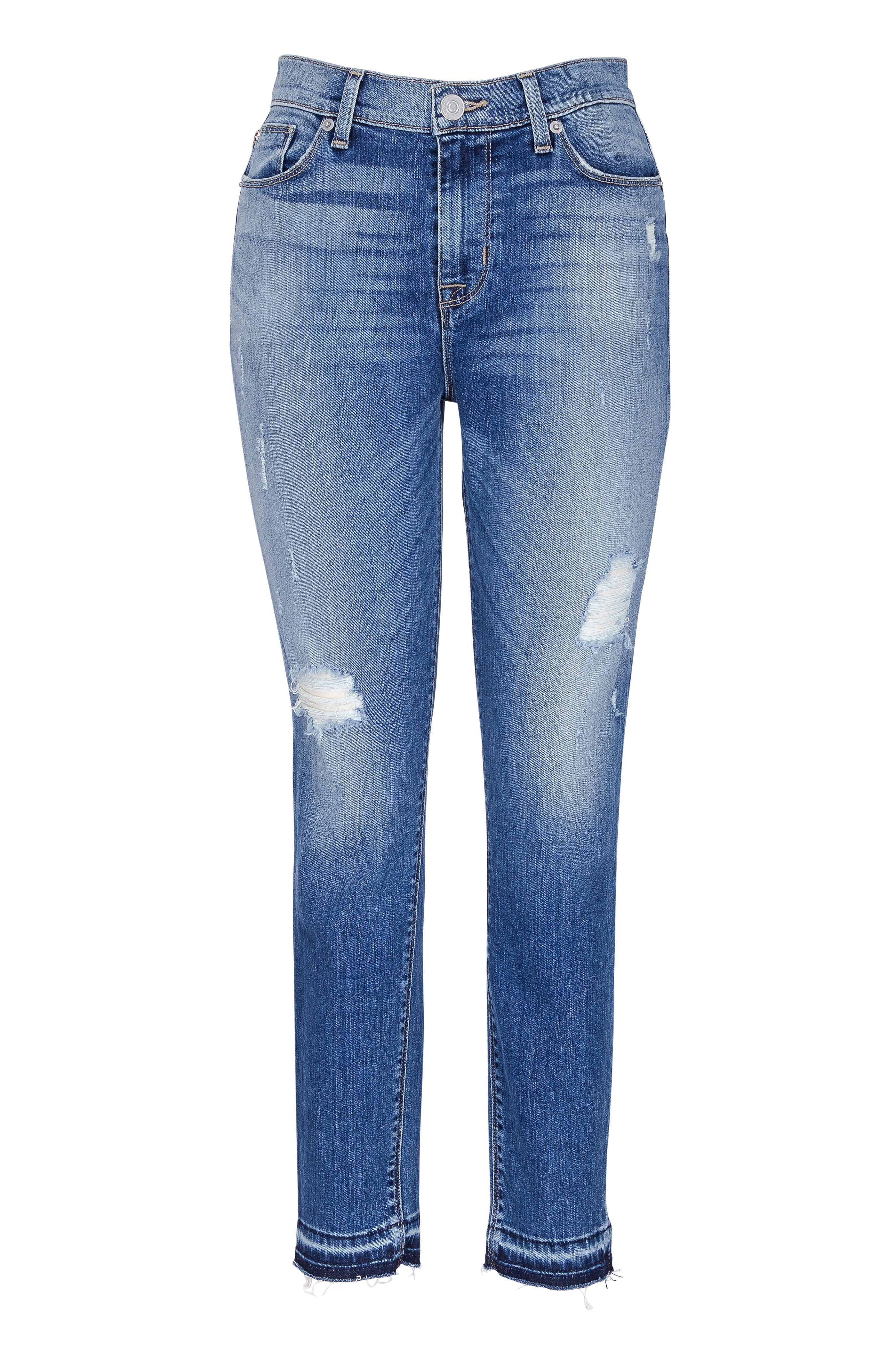 Hudson - Nico Denim Mid-Rise Crop Released Hem Jean