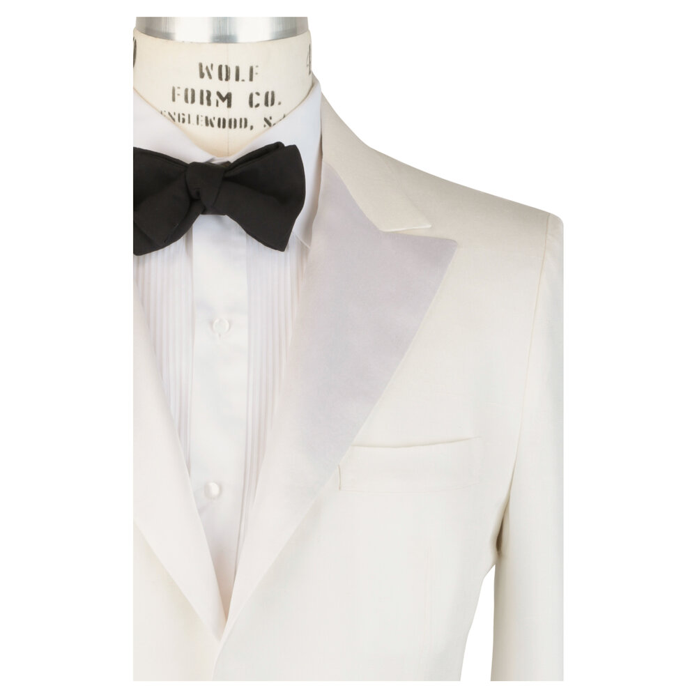 Kiton - White Silk Dinner Jacket | Mitchell Stores
