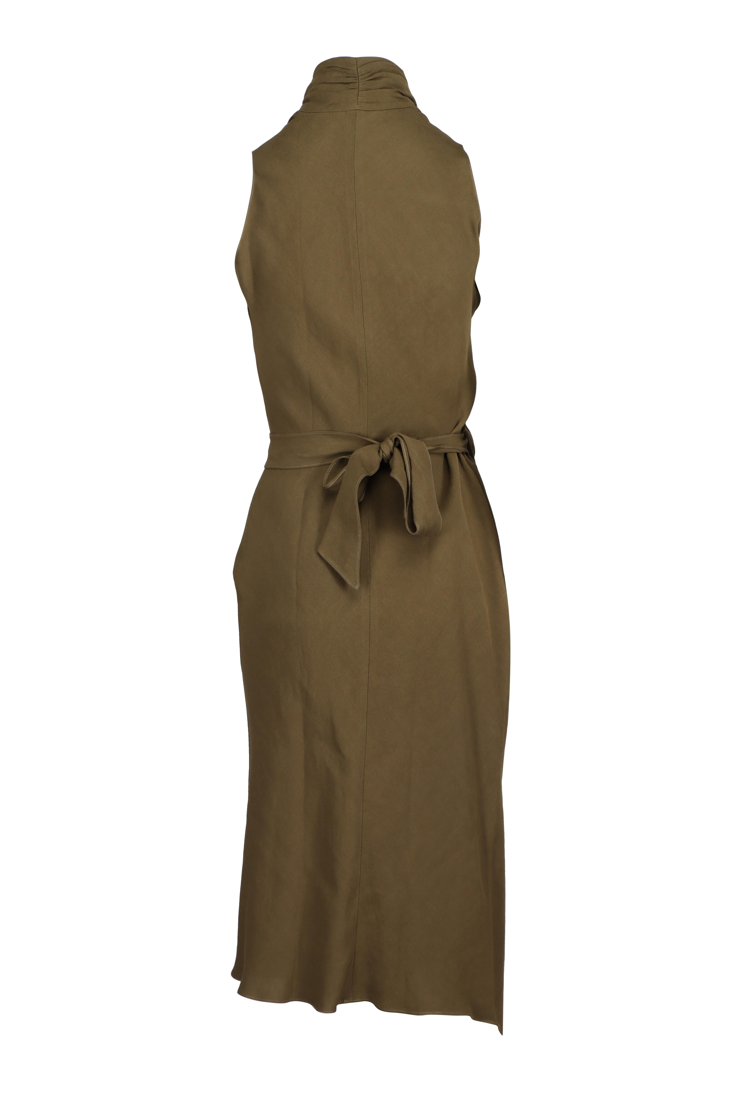 Peter Cohen - Victor Tint Green Viscose Linen Dress