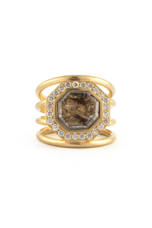 Sylva & Cie - Rough Cut Diamond Hexagon Ring | Mitchell Stores