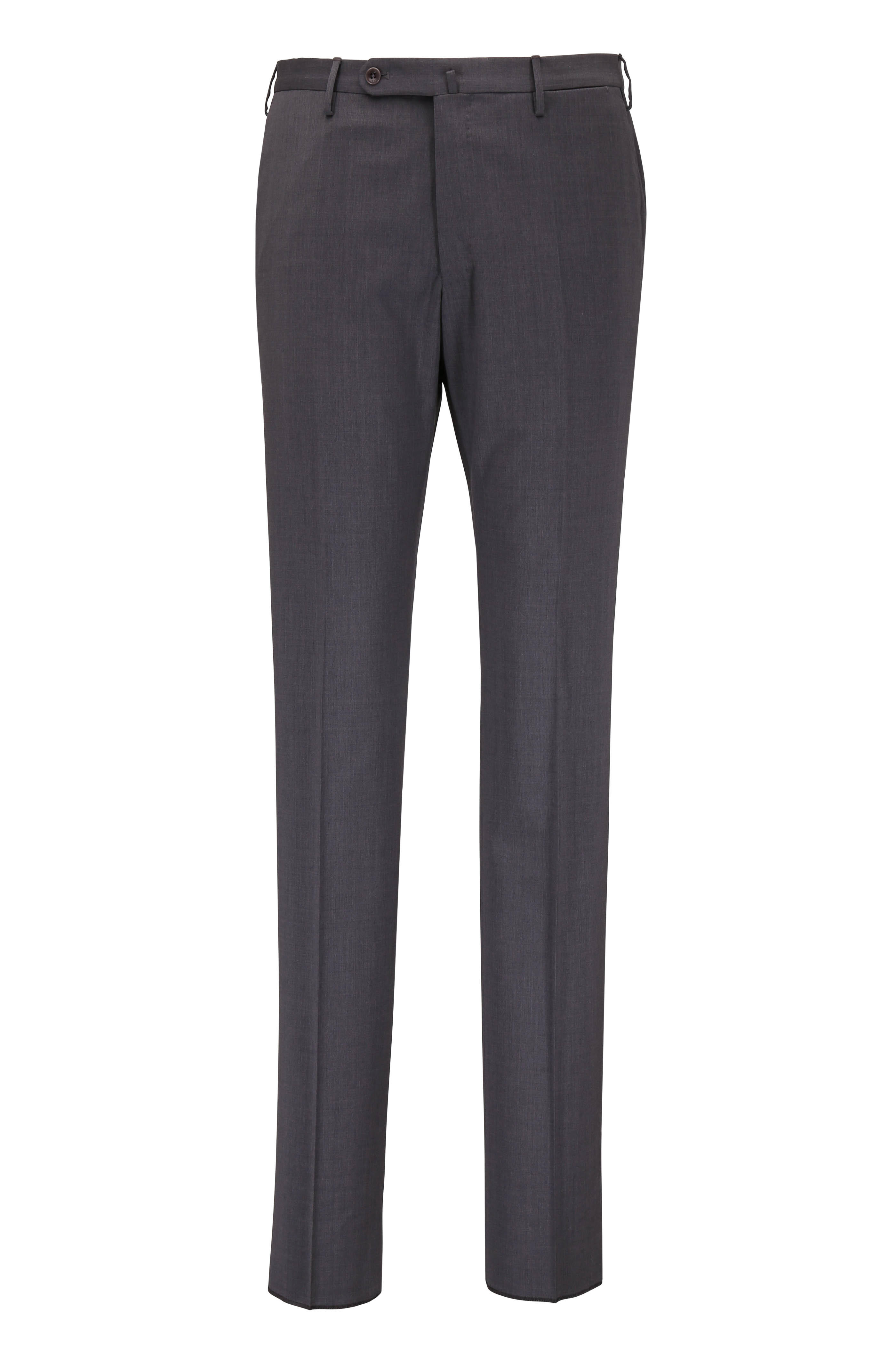 Incotex - Matty Charcoal Gray Techno Wool Modern Fit Pant