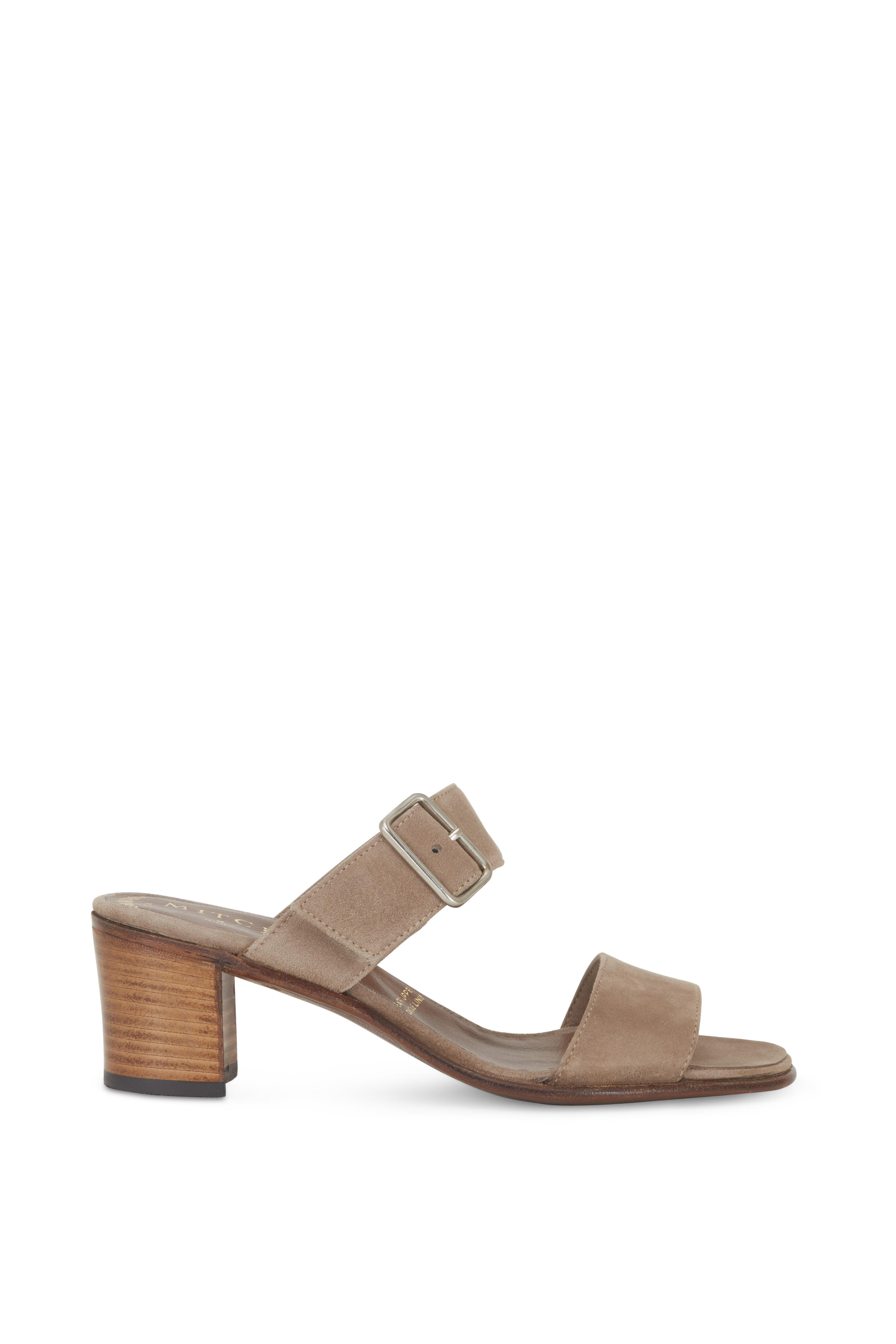 Gravati - Toast Suede Two-Band Slide, 50mm | Mitchell Stores