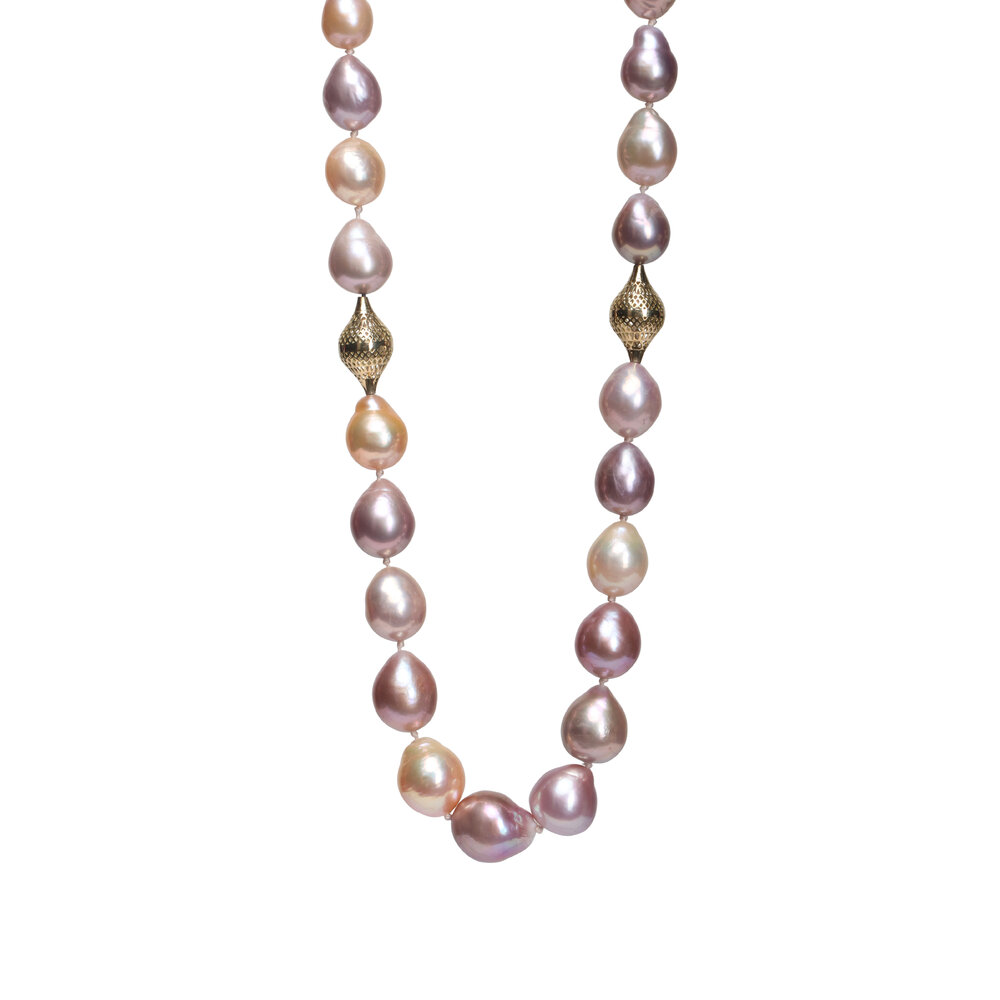 Ray Griffiths - Multicolored Freshwater Pearl Necklace
