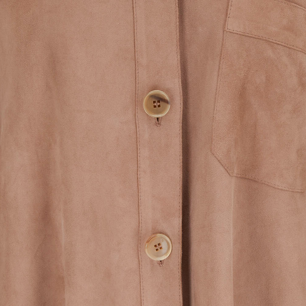 Kiton - Tan Suede Shacket | Mitchell Stores