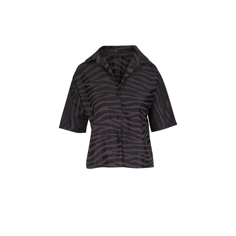 Peter Cohen - Trudy Brown Carlo Ponti Jacquard Blouse