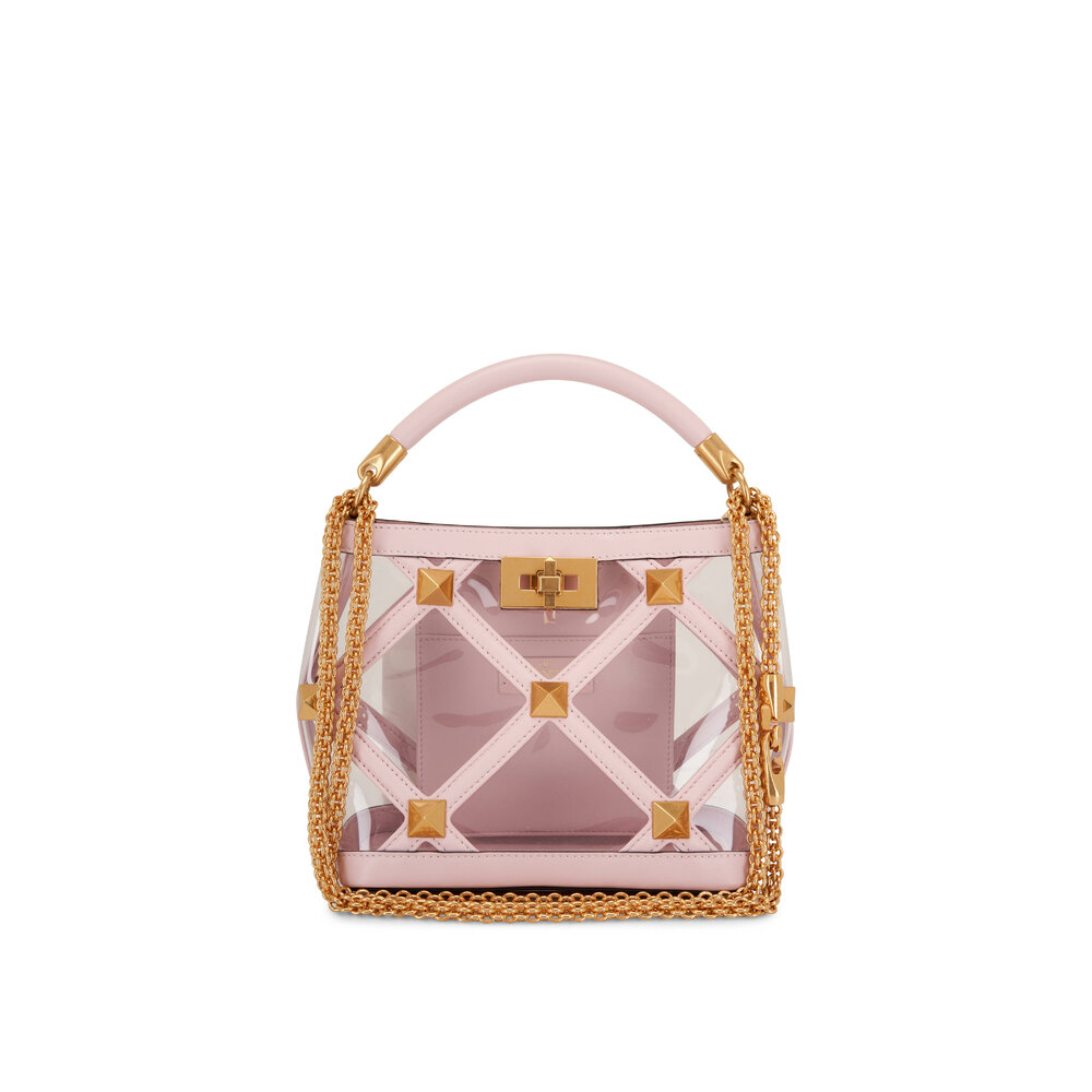 Valentino Garavani - Transparent & Rose Quartz Small Top Handle Bag