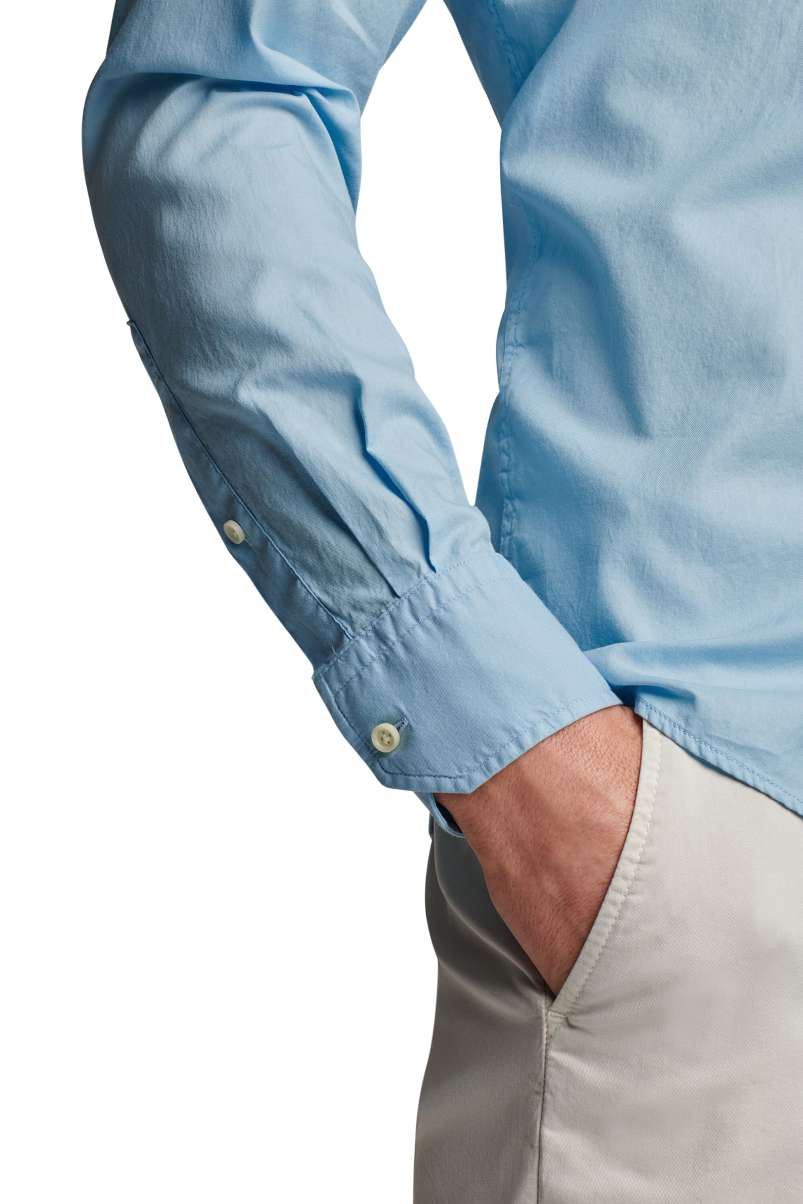 Peter Millar - Sojourn Blue Frost Garment-Dyed Cotton Sport Shirt