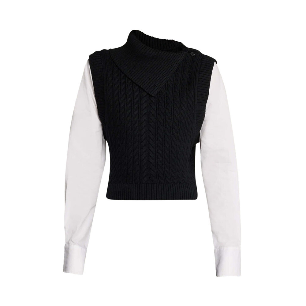 Simkhai - White Multi Linnea Long Sleeve Combo Pullover