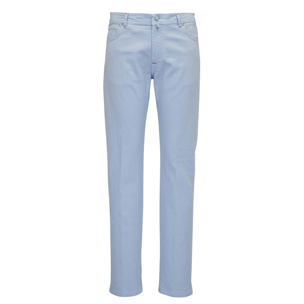 Kiton - Sky Blue Slim Fit Jean | Mitchell Stores