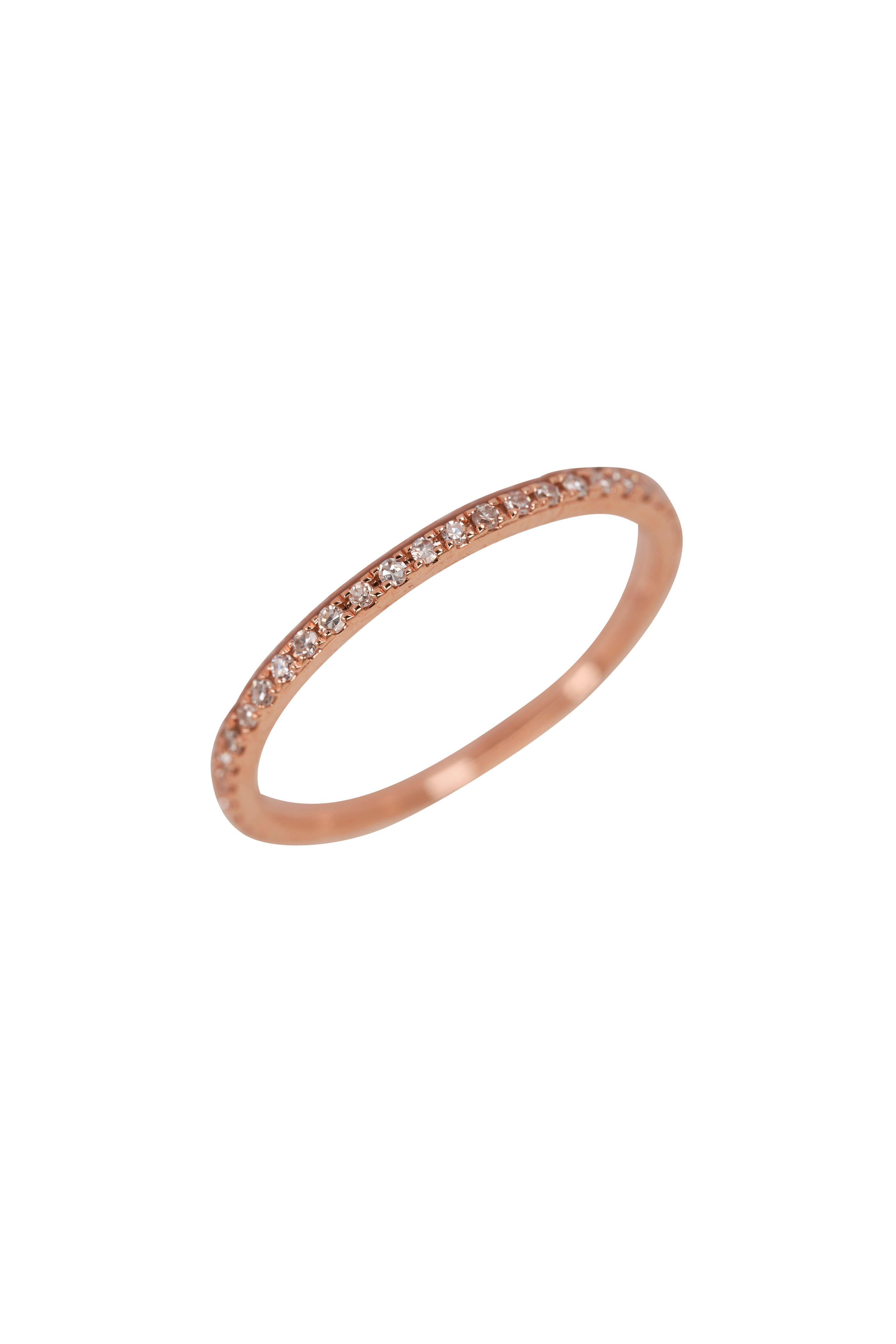Kai Linz - Sadie Rose Gold & Diamond Stacker Ring