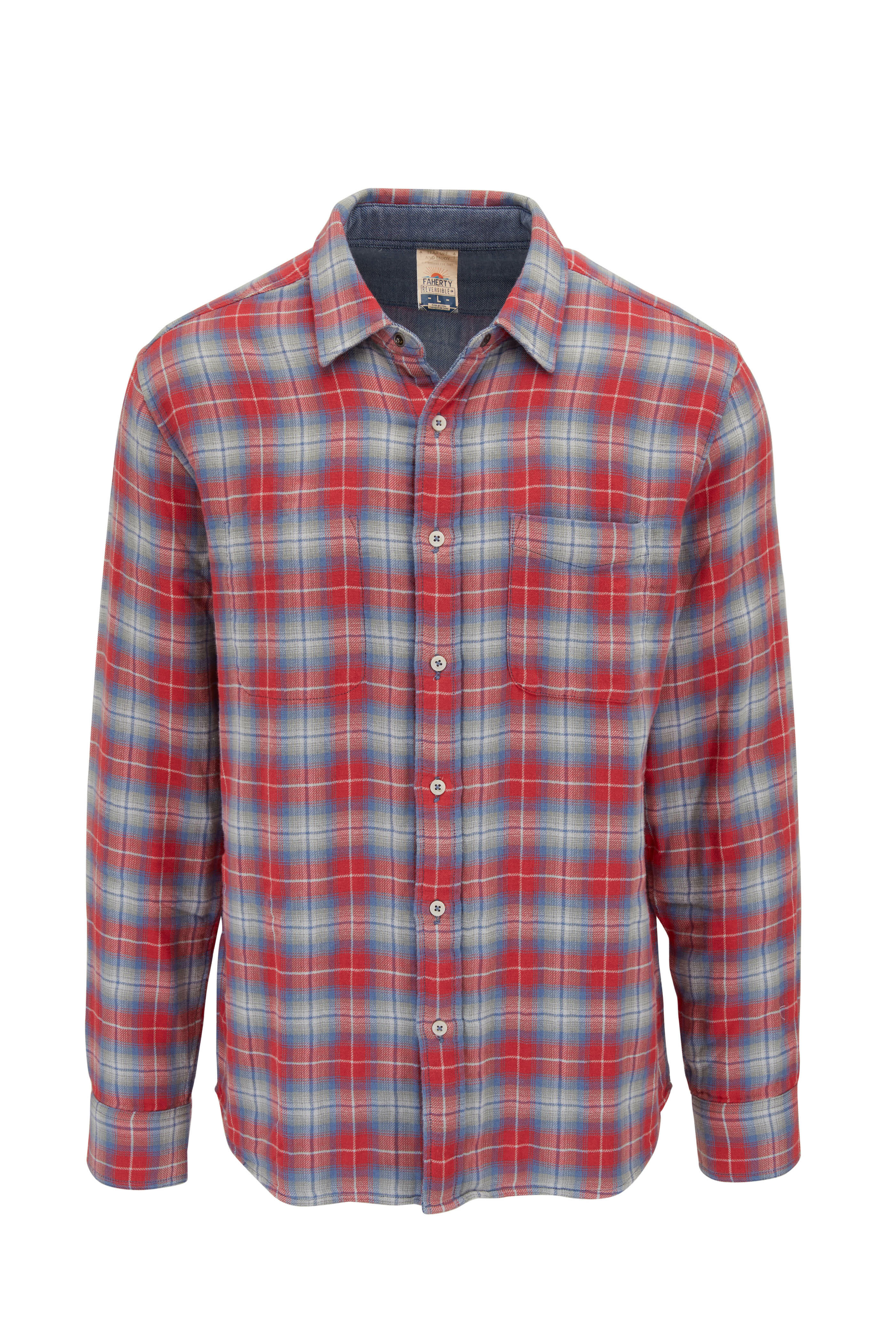 Faherty Brand - Rose Plaid Cotton Reversible Shirt
