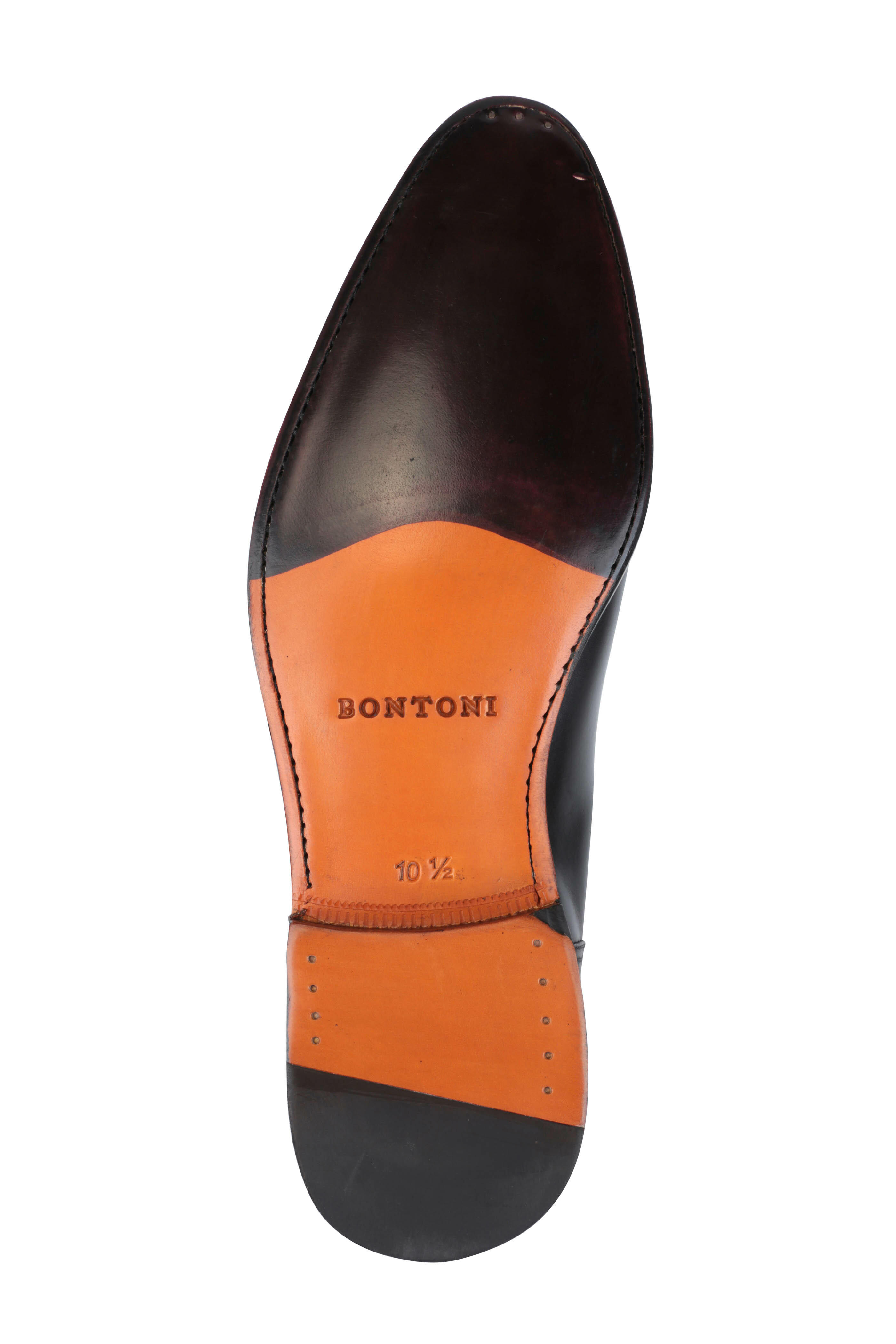 Bontoni - Cavaliere Black Leather Chelsea Boot | Mitchell Stores