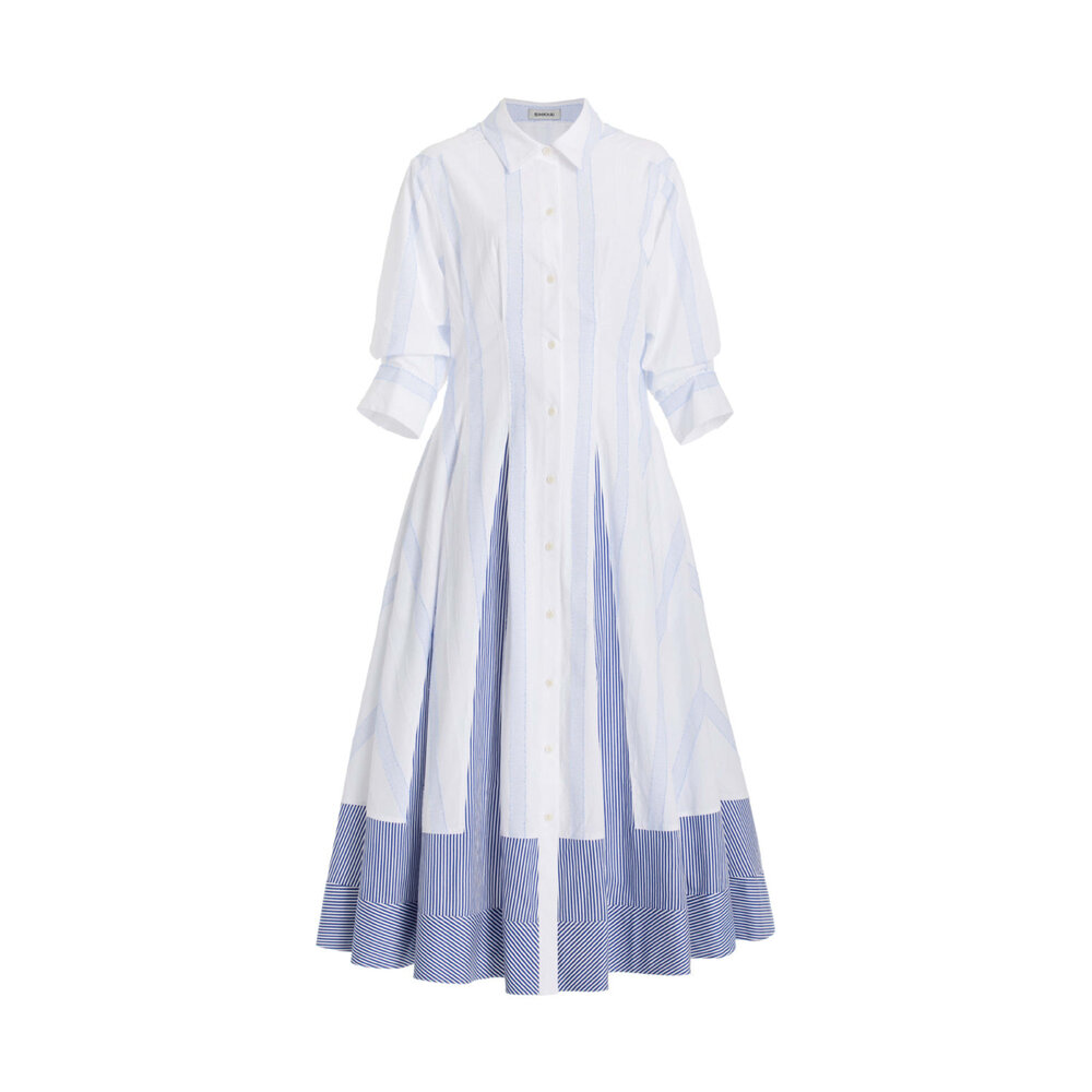Simkhai - Blue Stripe Jazz Patchwork Dress | Mitchell Stores