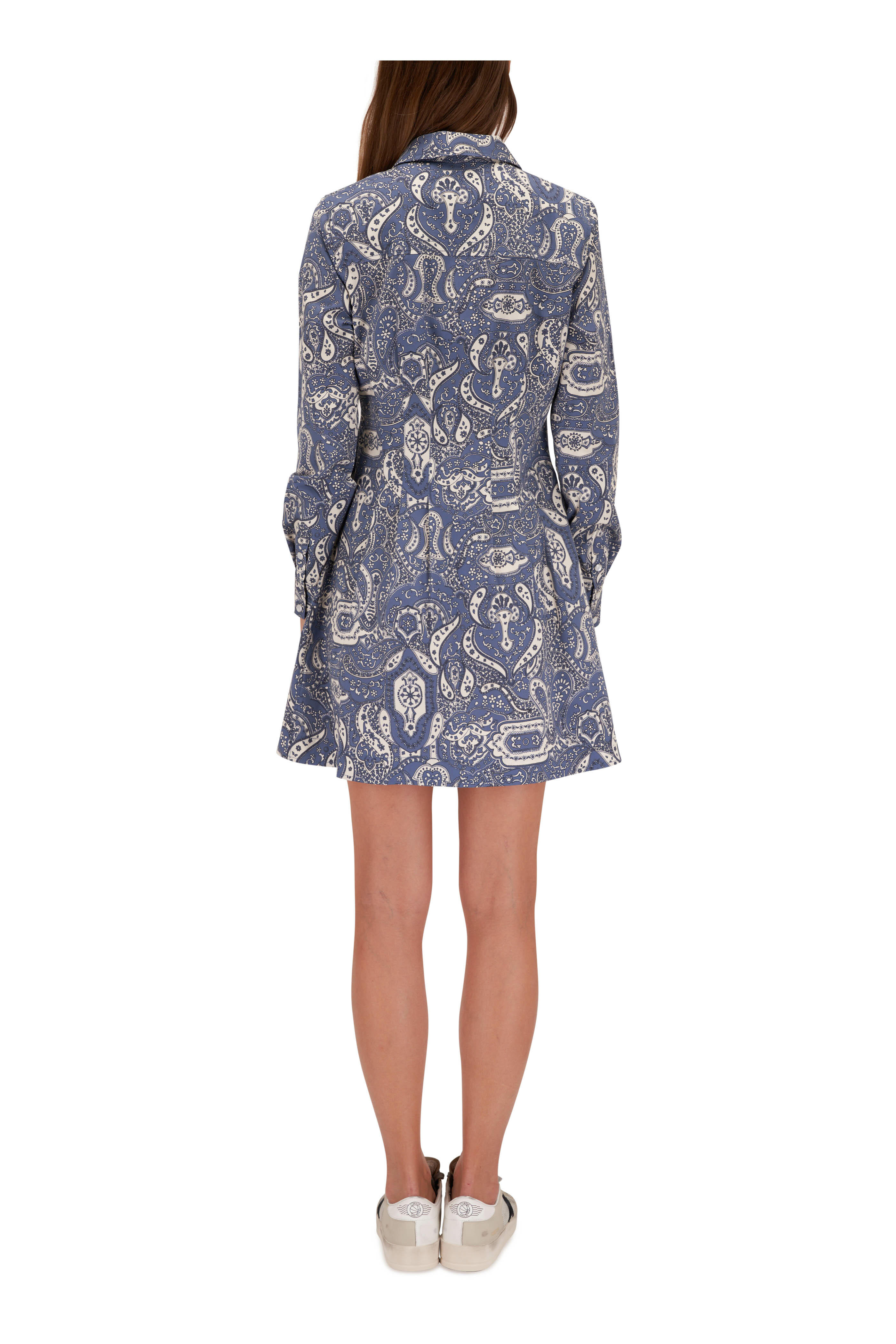 Veronica Beard - Karmi Washed Indigo Multi Mini Dress