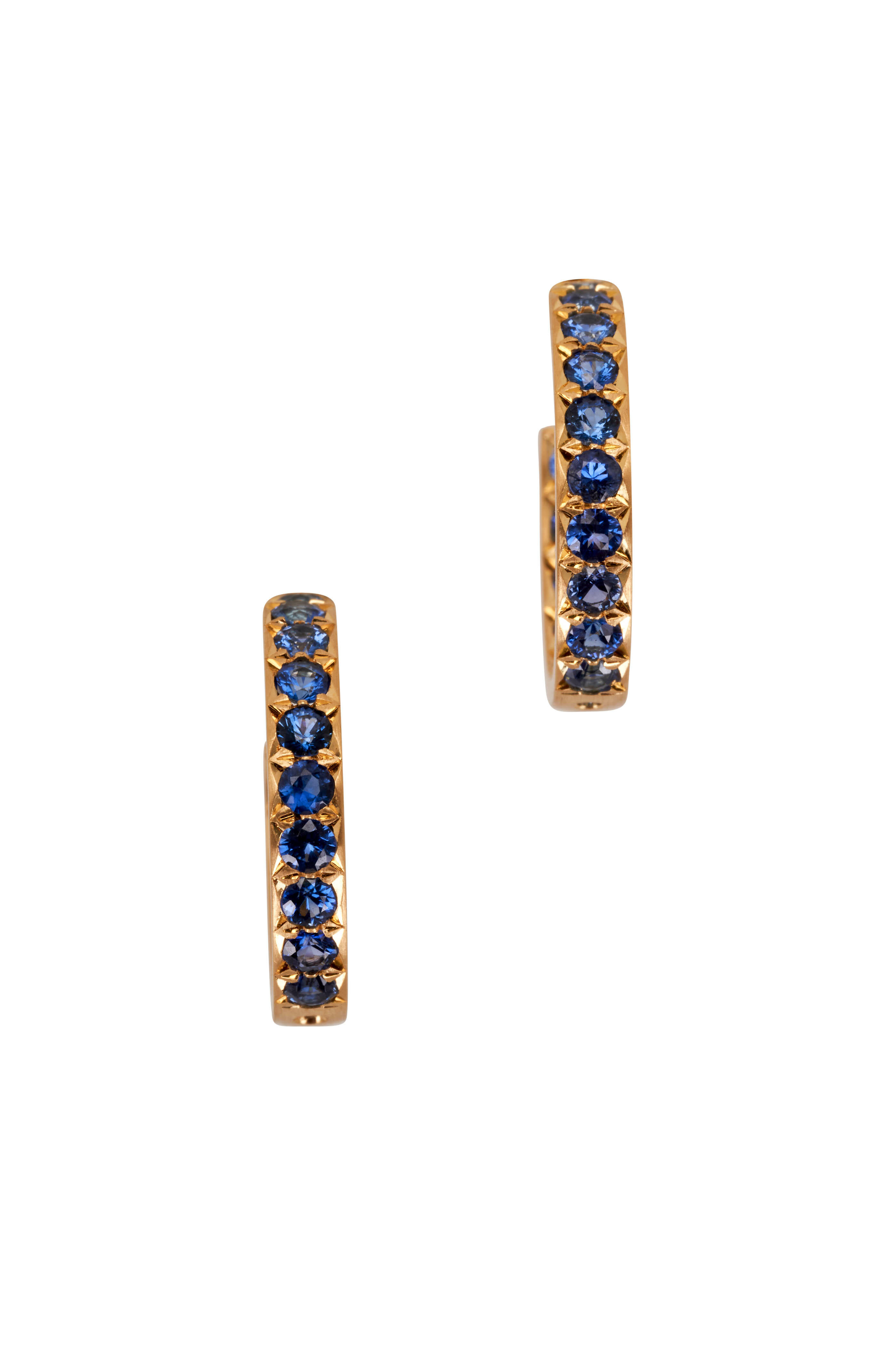 Caroline Ellen - Blue Sapphire Hoop Earrings | Mitchell Stores
