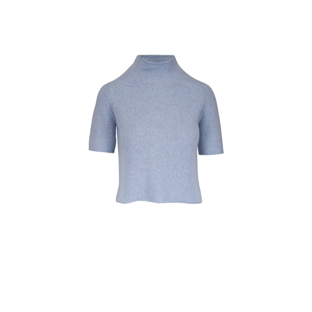 Lisa Yang - Fride Dusty Blue Knit Cashmere Sweater