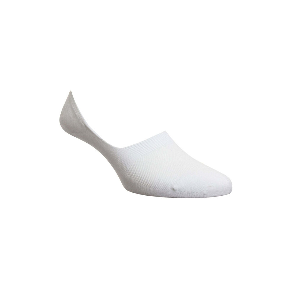 Pantherella - Seville Invisible Socks in White | Mitchell Stores