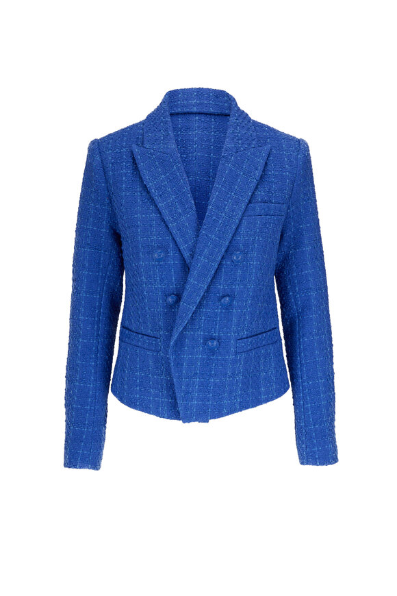 L'Agence - Brooke Twilight Blue Double Breasted Blazer