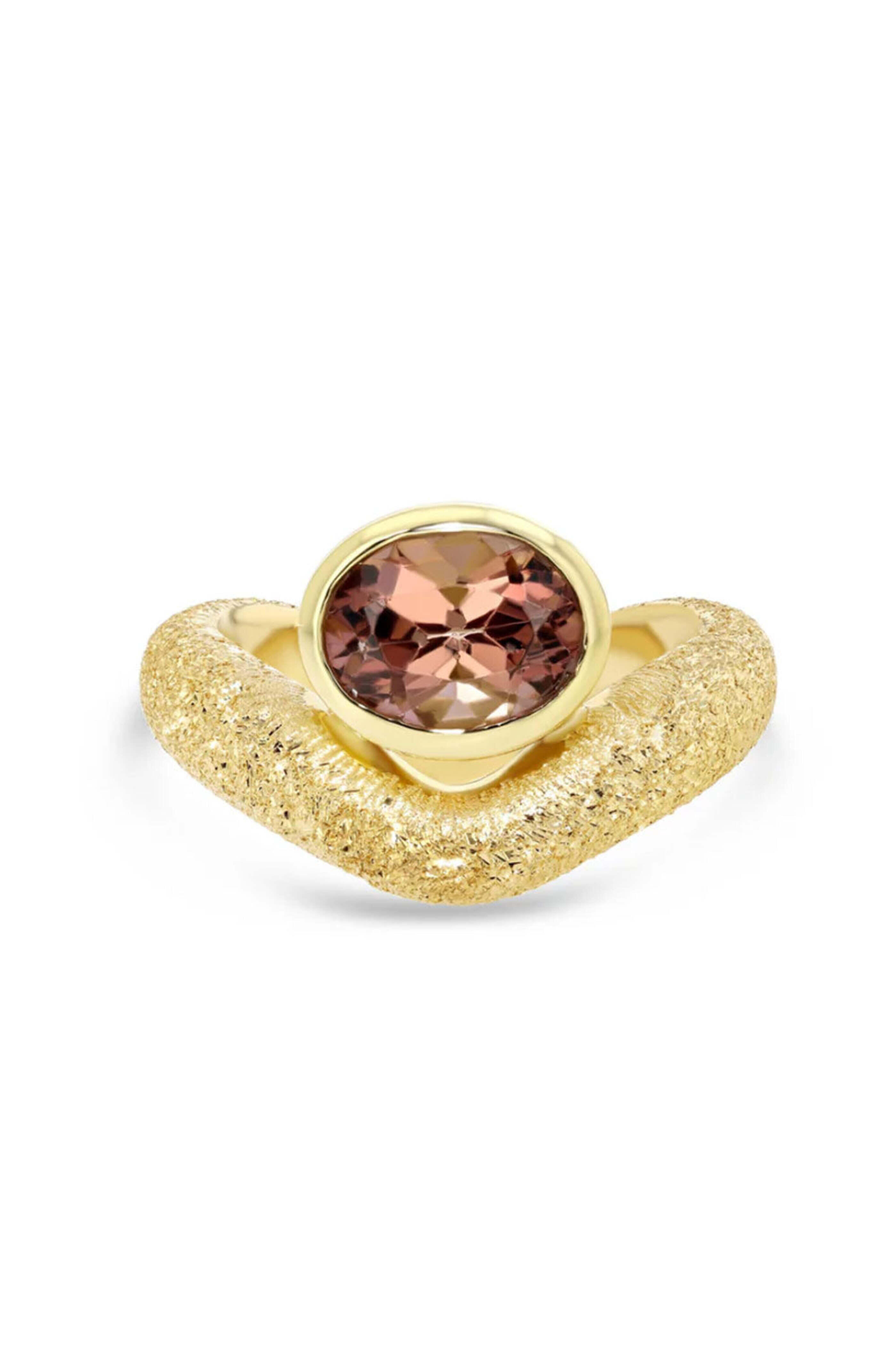 Future Fortune - Pink Tourmaline Speed of Light Ring