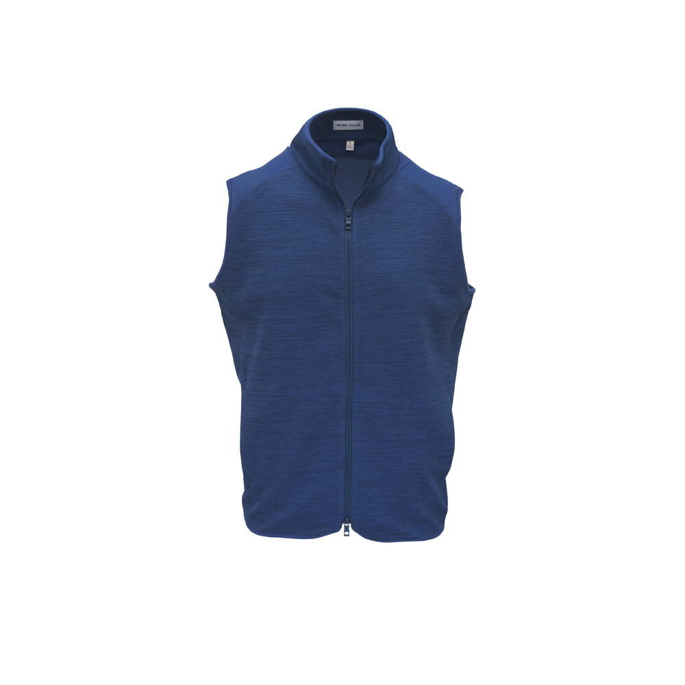 Peter Millar - Vista Blue Haze Full Zip Vest | Mitchell Stores