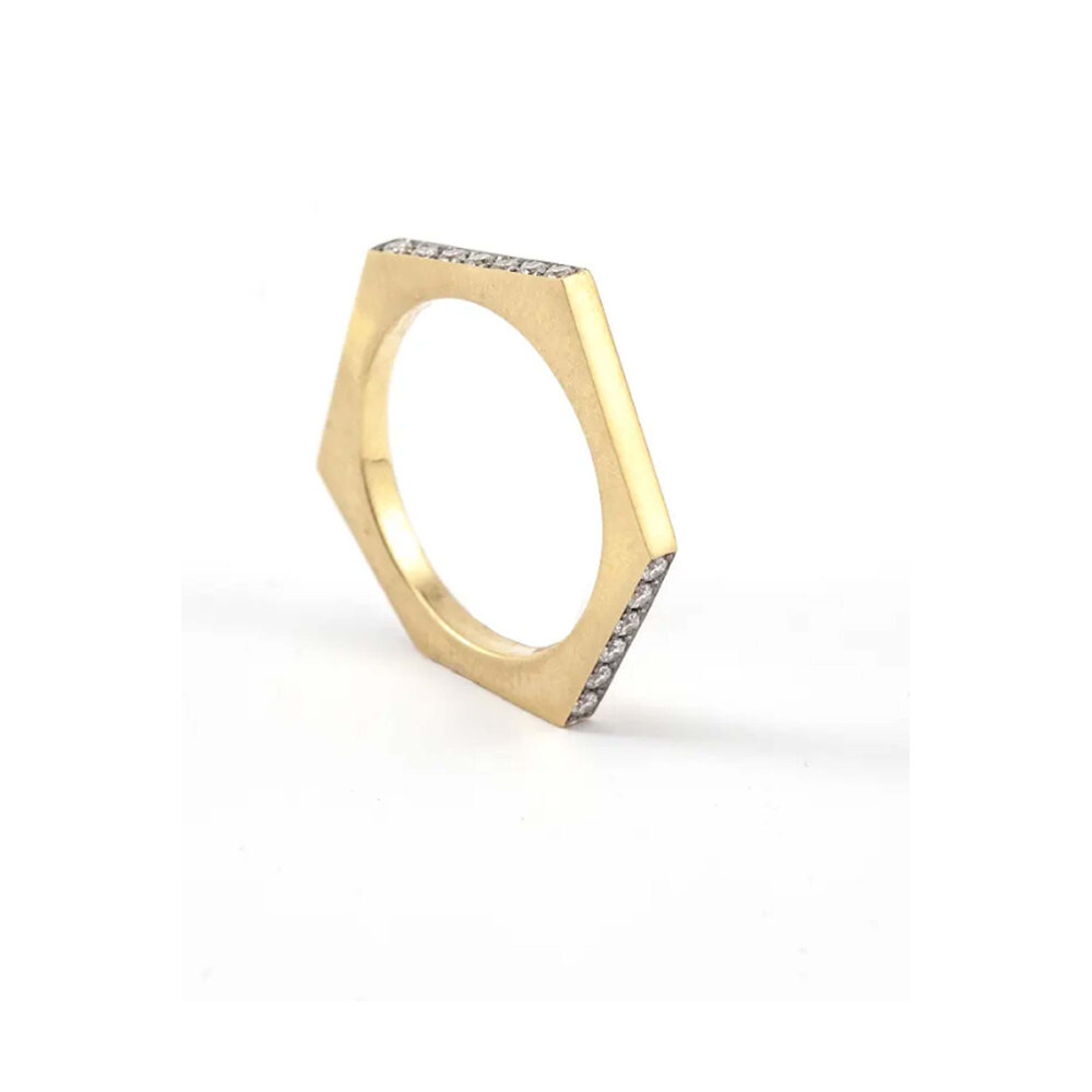 Sylva & Cie - Gold Pentagon Stack Band | Mitchell Stores