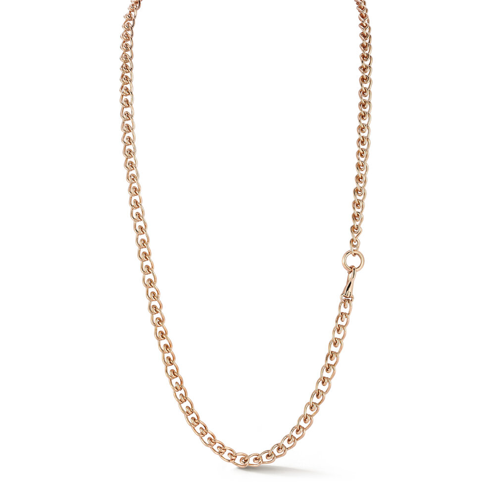 Walters Faith - 18k Rose Gold Coil Chain Necklace