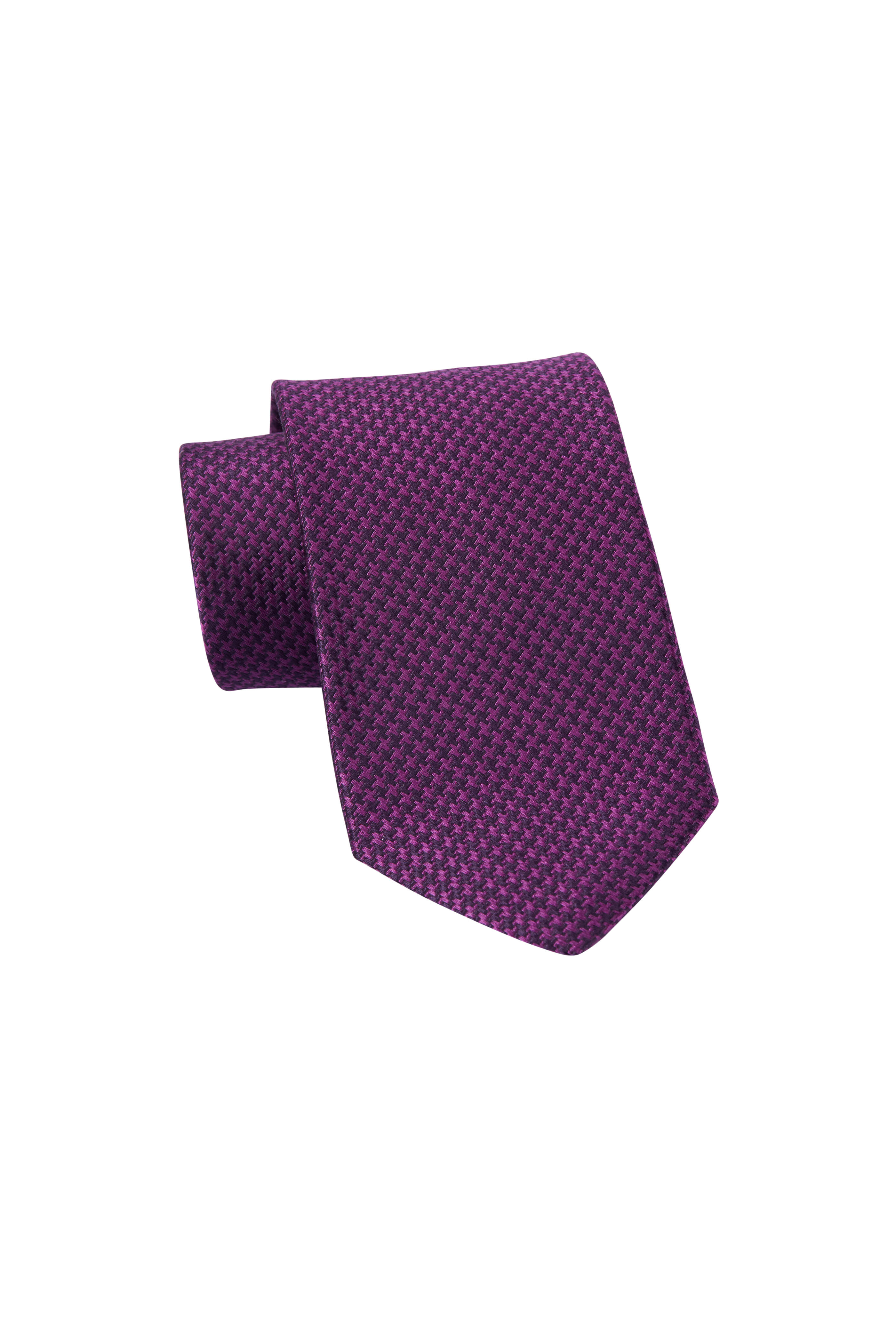 Dion - Magenta Jacquard Woven Necktie | Mitchell Stores