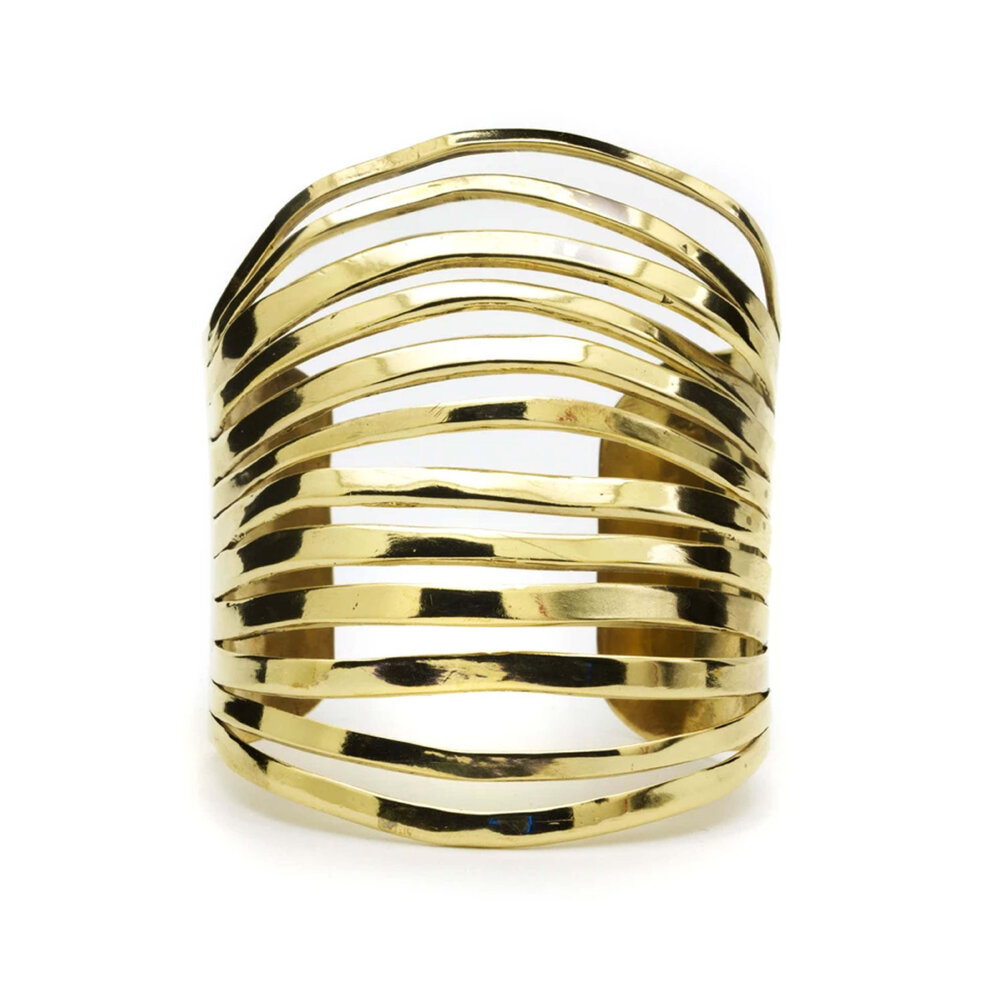 Ariana Boussard- Reifel - Brass Koba Cuff Bracelet