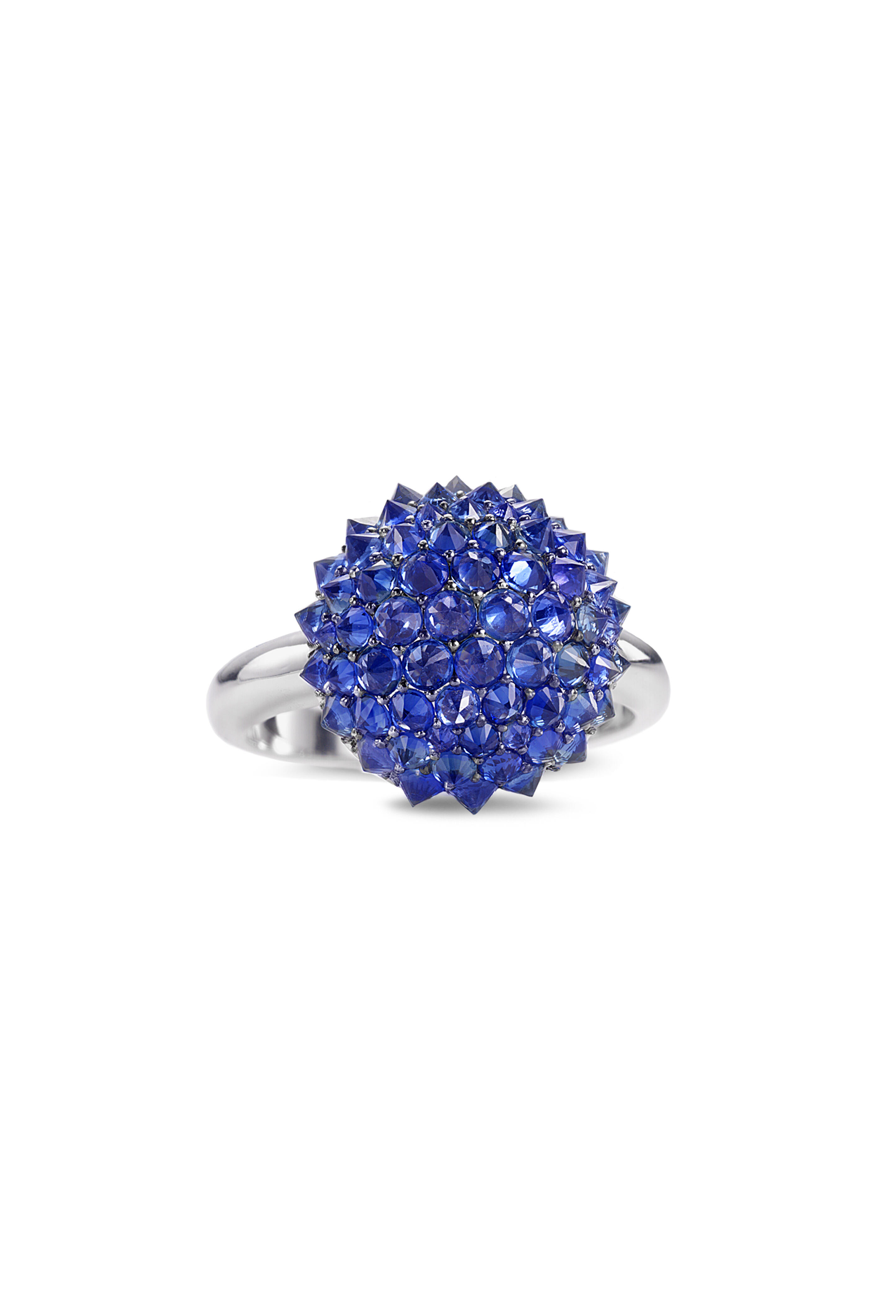 Nam Cho - 18-Karat Blue Sapphire "Spike" Ball Ring