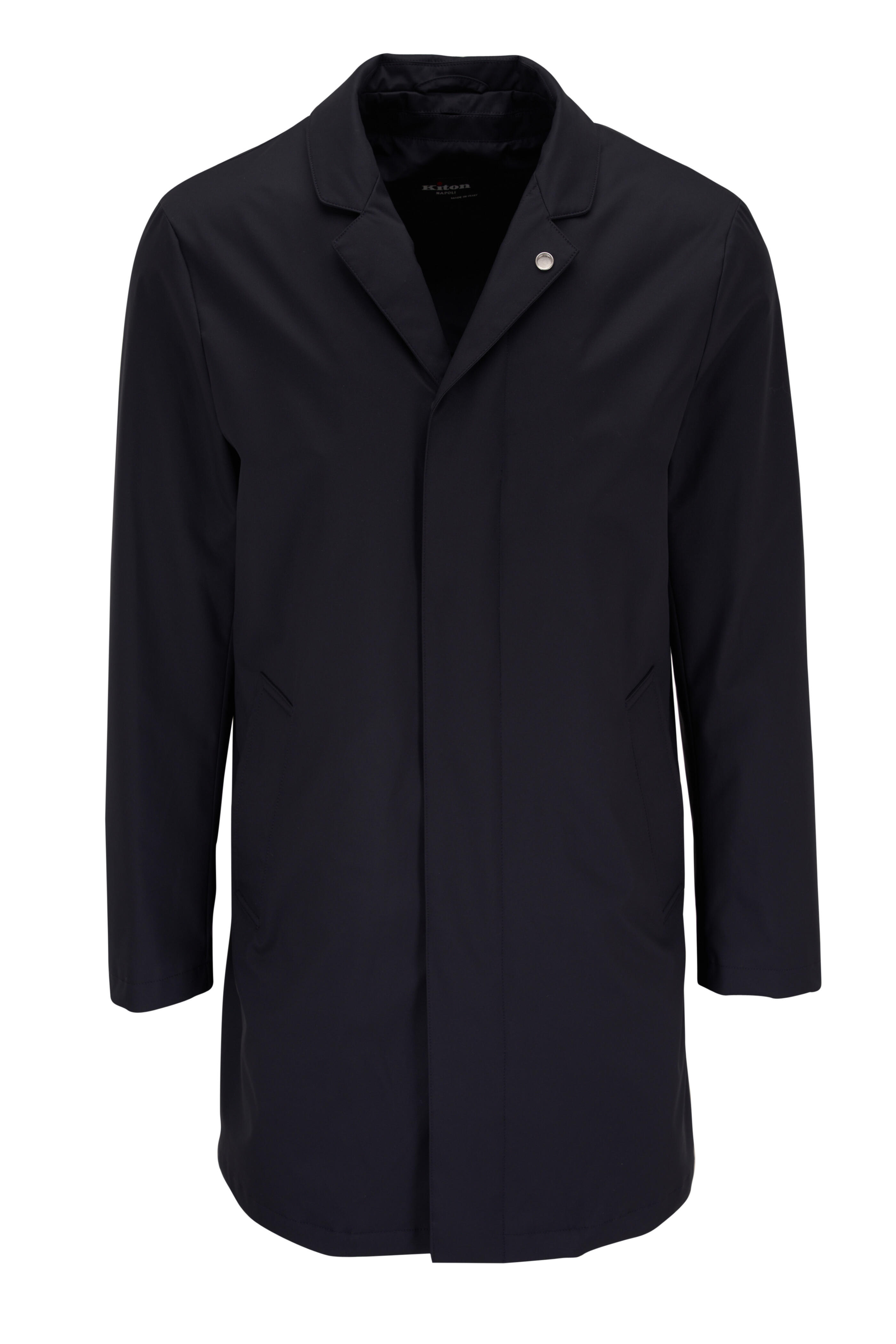 Kiton - Navy Nylon Dickey Coat | Mitchell Stores