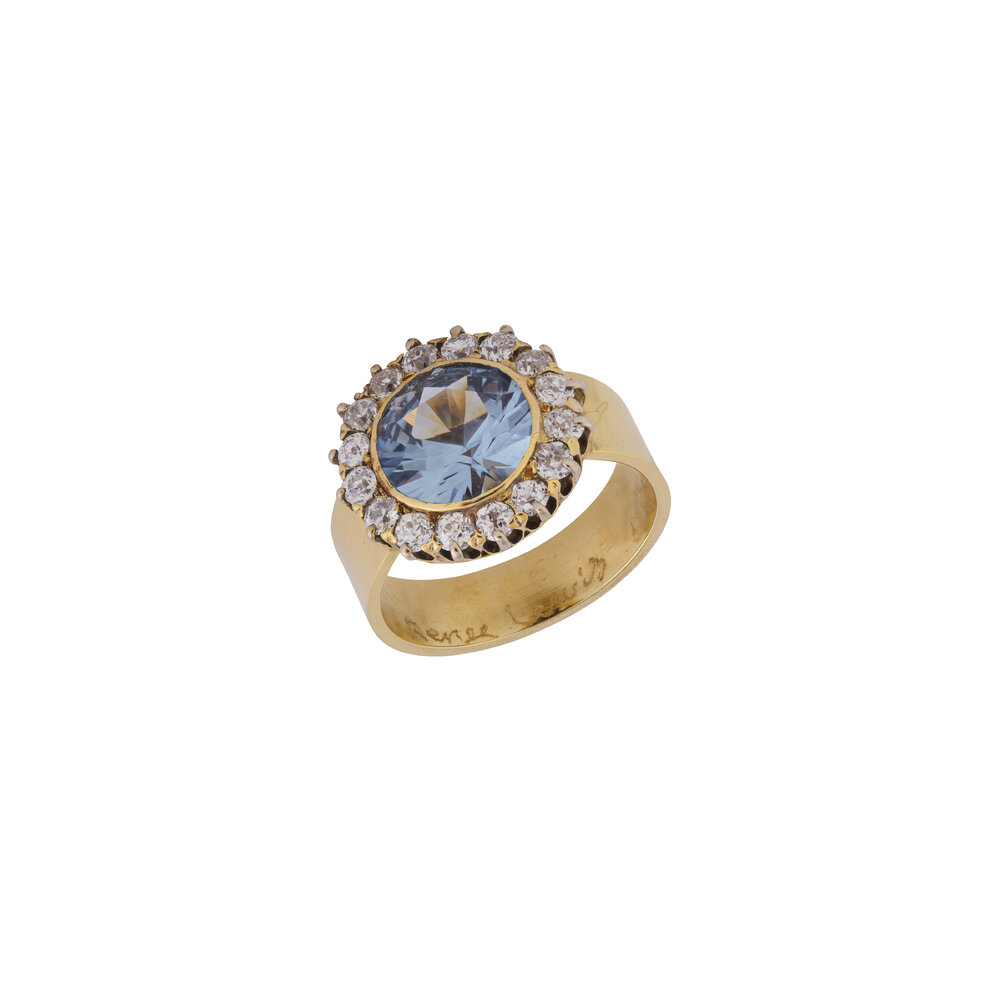 Renee Lewis - 18k Yellow Gold Diamond & Spinel Ring