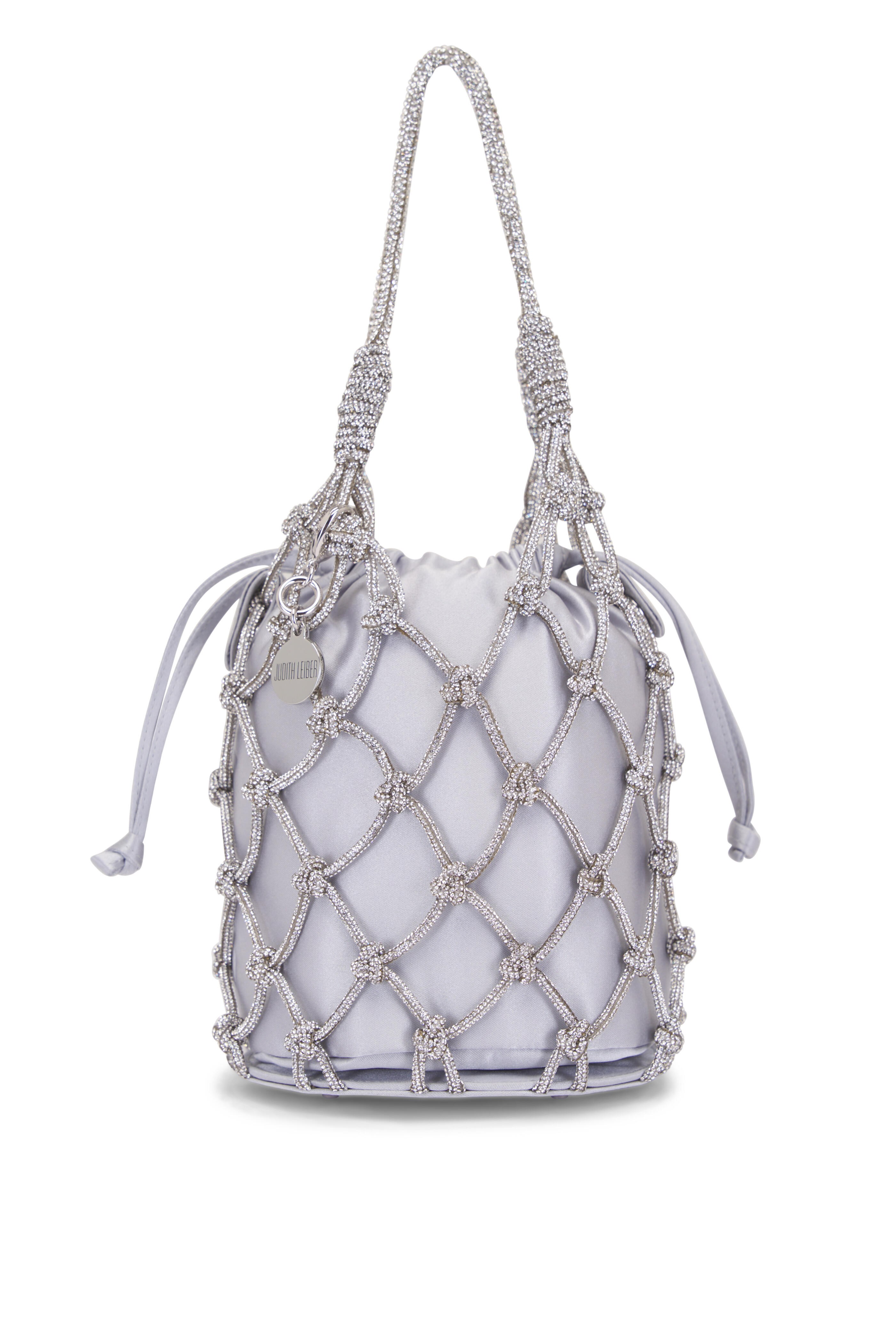 Judith Leiber Couture - Silver Crystal Net Pouch Judith Leiber Couture - Silver Crystal Net Pouch