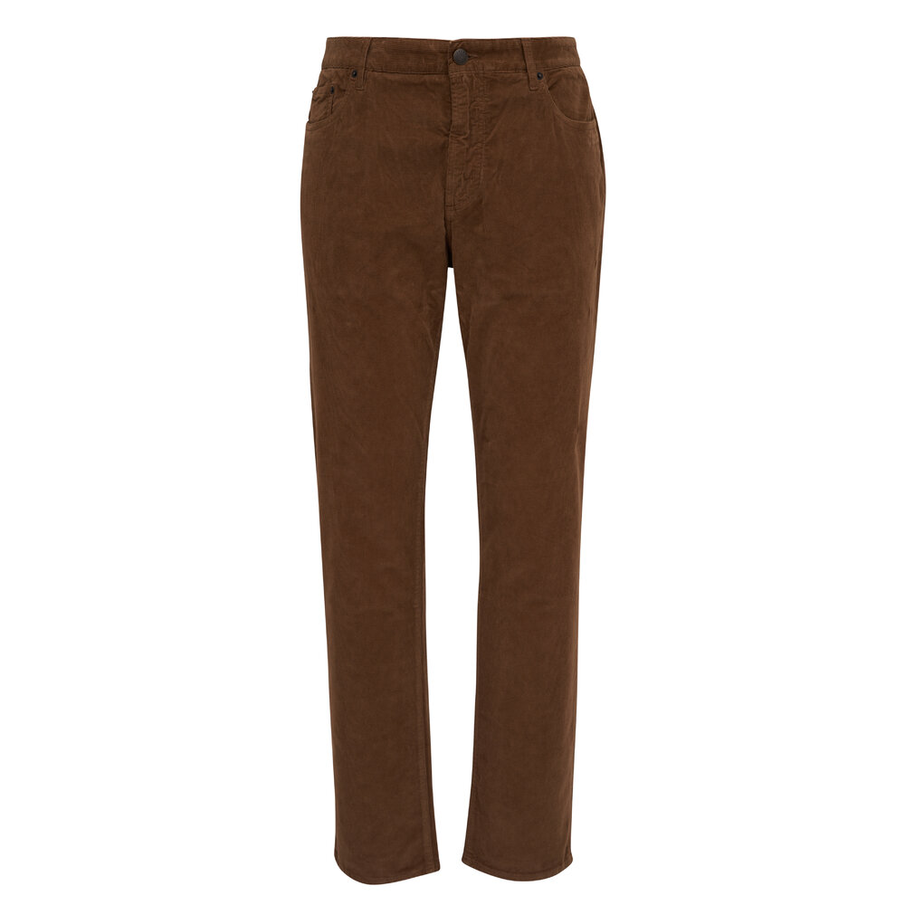 Faherty Brand - Mountain Brown Stretch Corduroy Five Pocket Pant