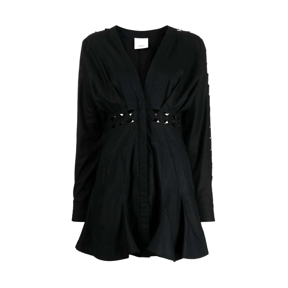 Acler - Black Keeling Mini Dress | Mitchell Stores