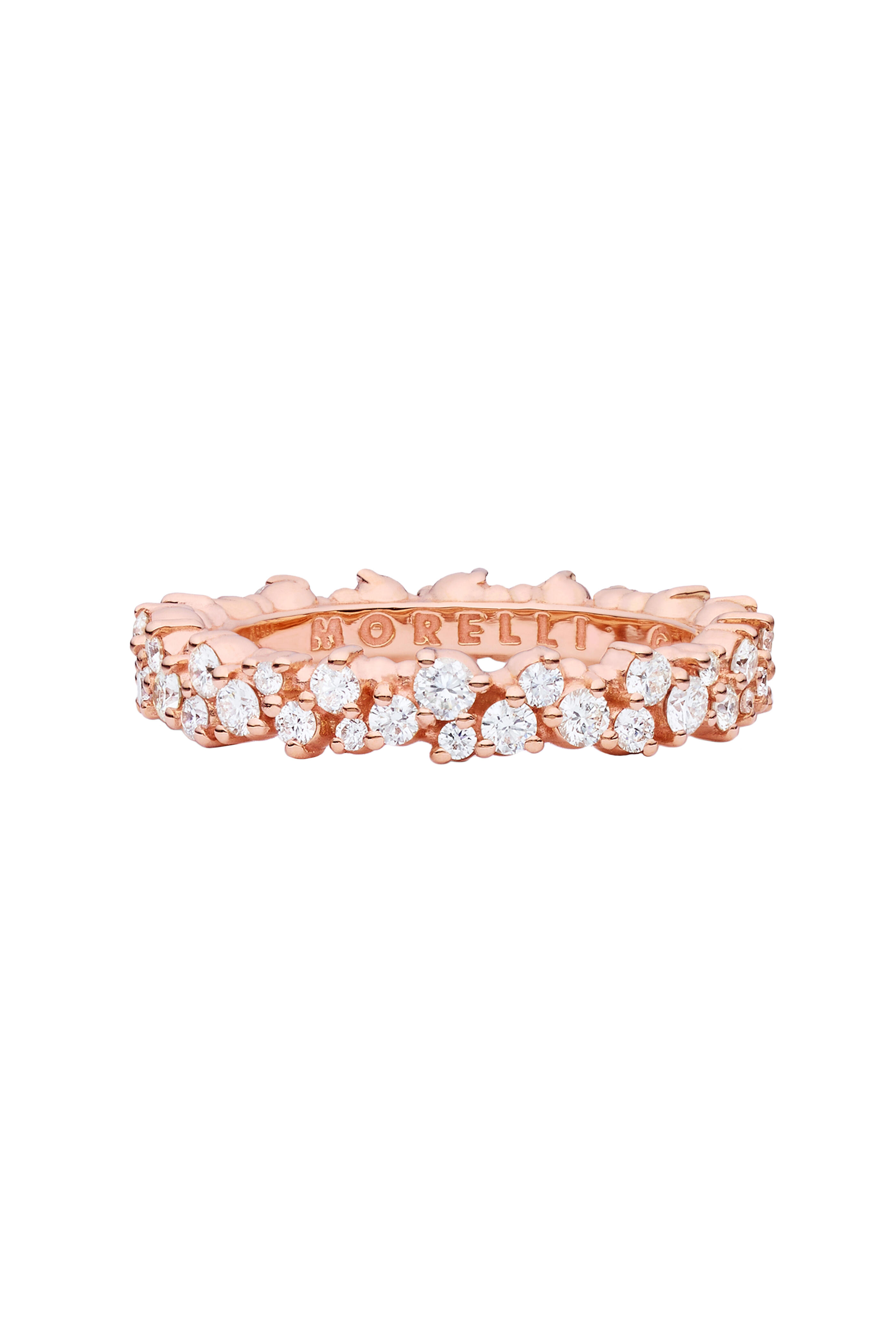 Paul Morelli - 18K Rose Gold Diamond Confetti Ring