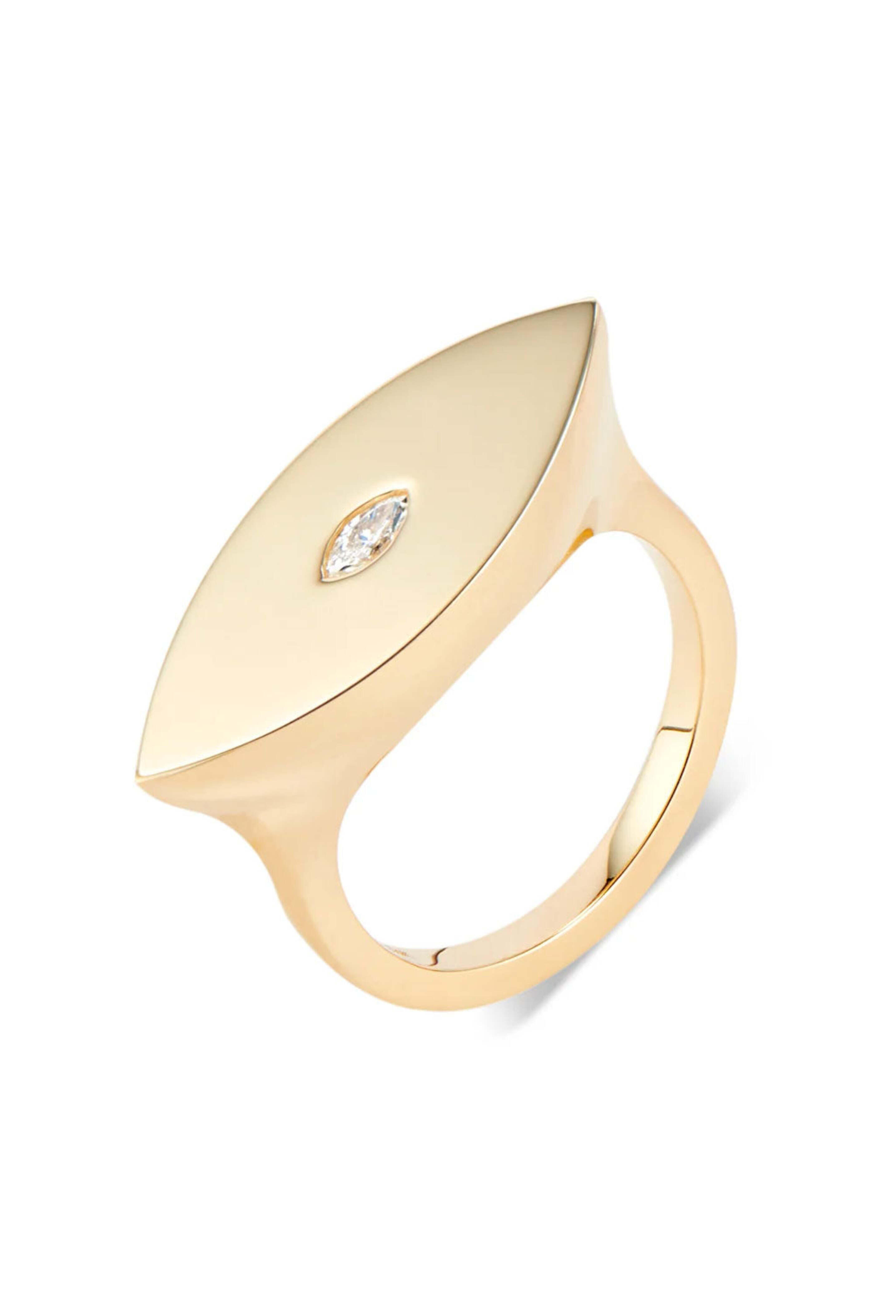 Dru - Diamond Marquise Anvil Ring | Mitchell Stores