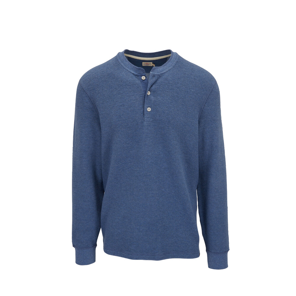 Faherty Brand - Surf Clearwater Heather Waffle Knit Henley
